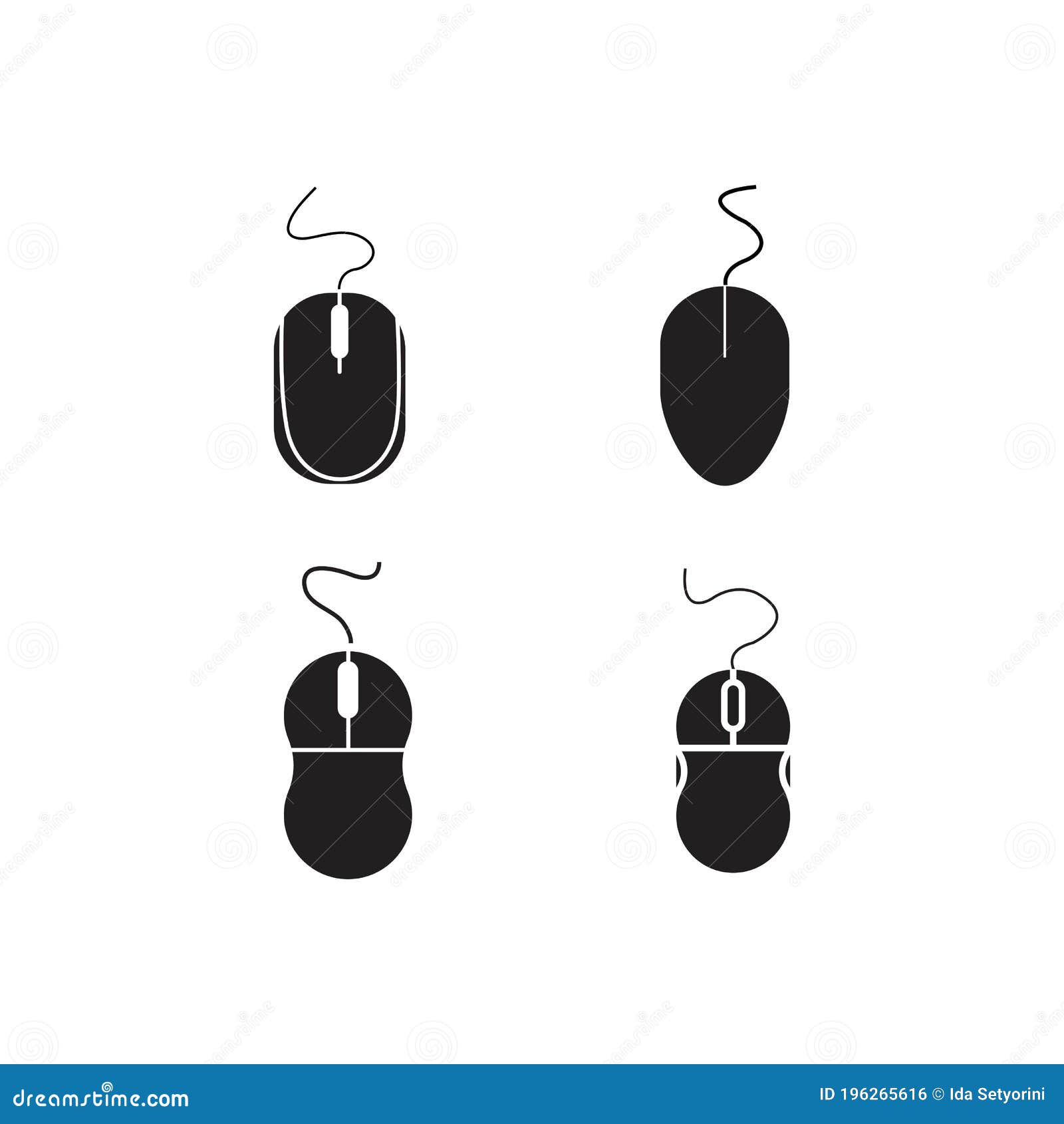 Logo De La Souris D'ordinateur Illustration de Vecteur - Illustration ...