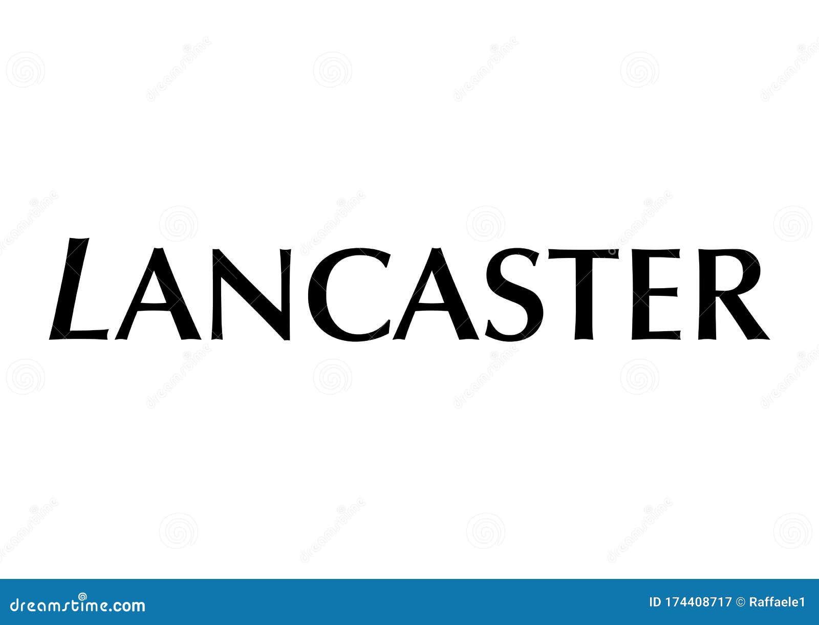 Logo de lancaster stock de ilustración. Ilustración de logotipo - 174408717