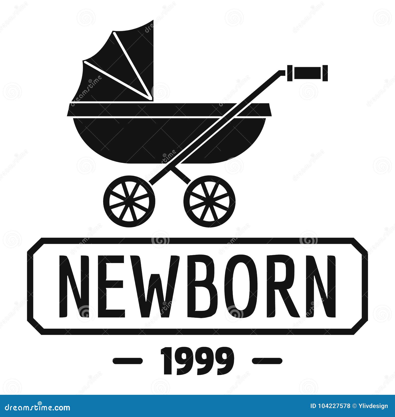 Logo De Landau, Style Noir Simple Illustration de Vecteur ...