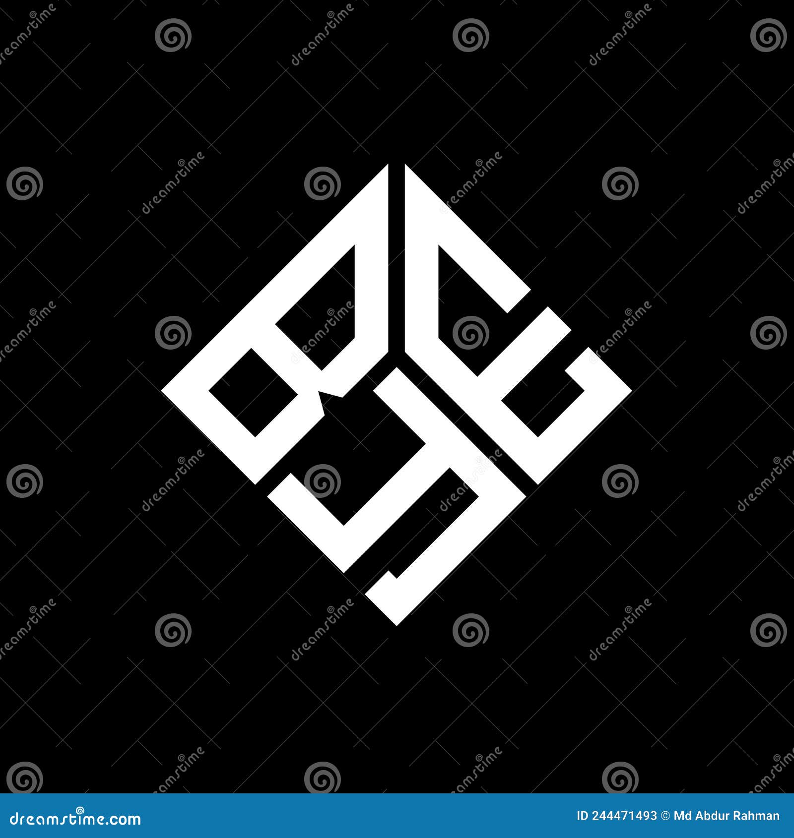 Logo De Lettre D'adieu Conception Sur Fond Noir. Concept De Logo De ...