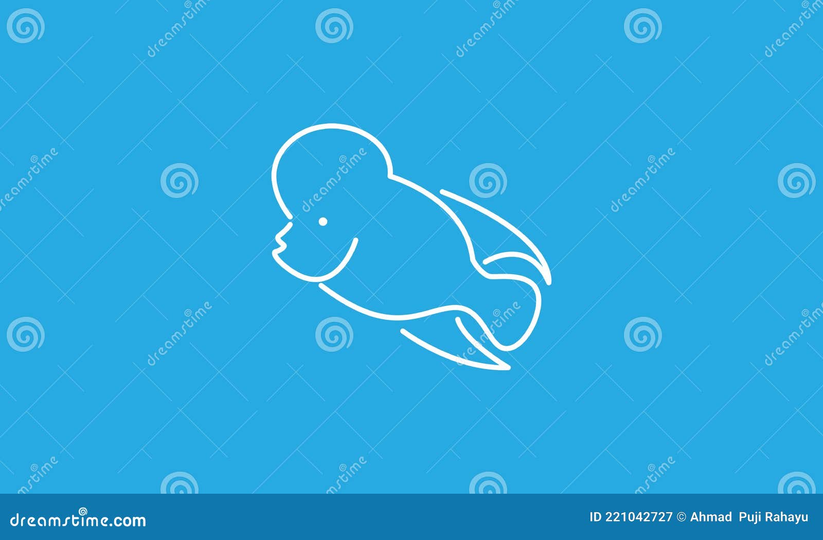 Logo De Louhan Fish Illustration Illustration de Vecteur - Illustration ...