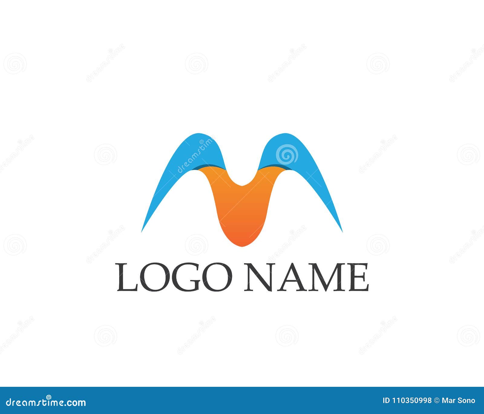 Logo De M Et Calibre De Symboles Illustration de Vecteur - Illustration ...