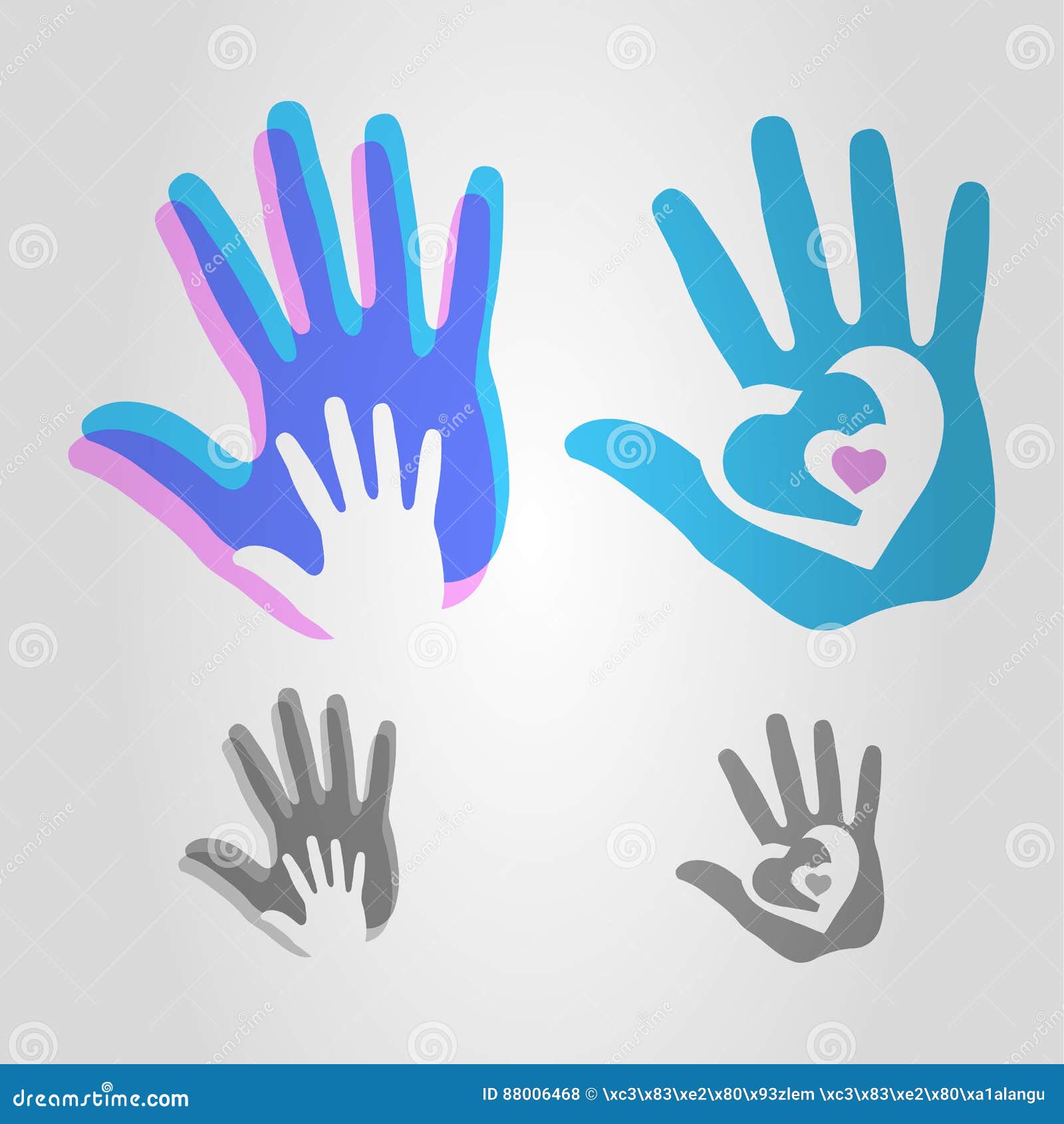 Logo de main illustration de vecteur. Illustration of illustration ...