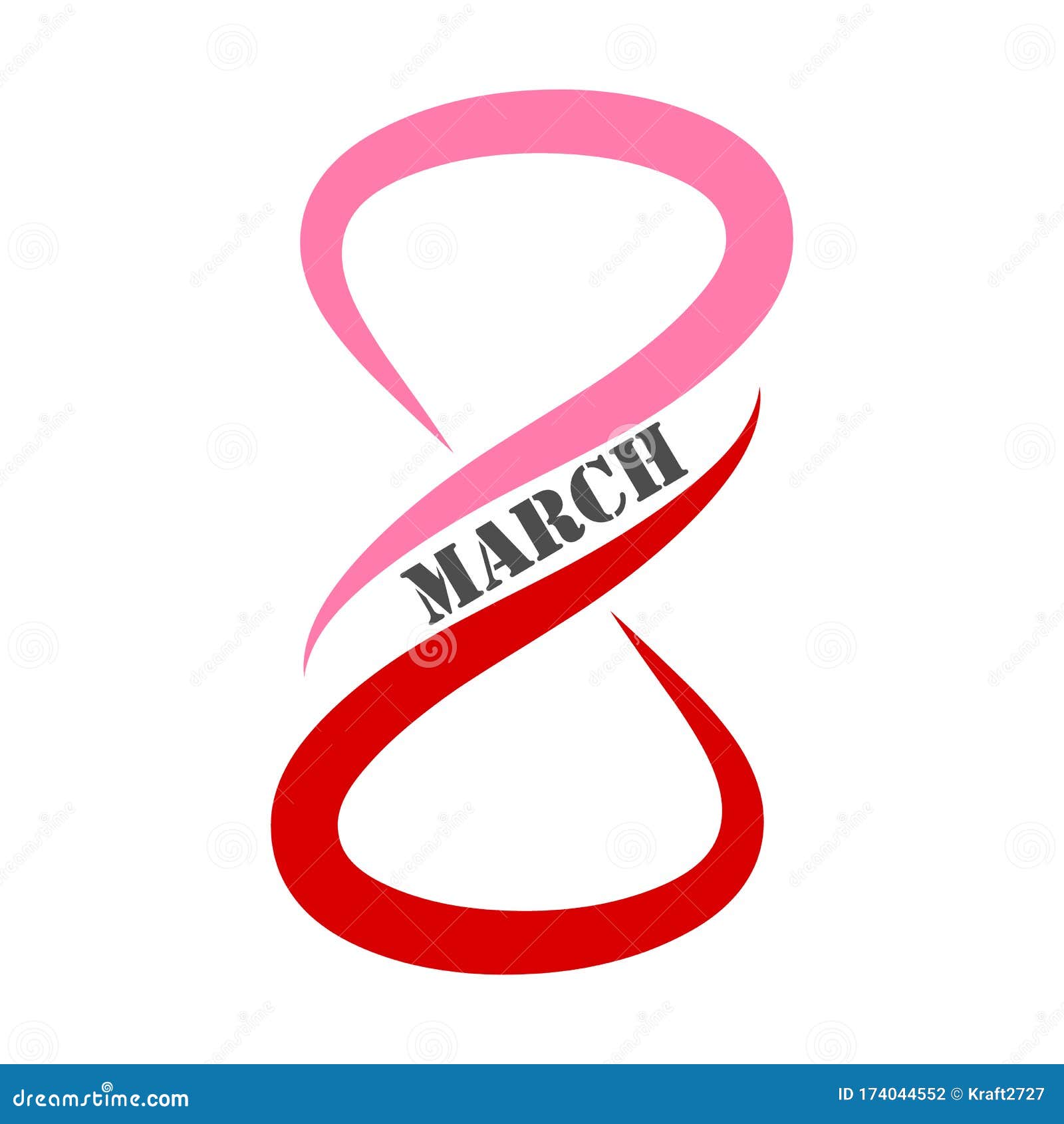 Logo 8 de marzo ilustración del vector. Ilustración de muchacha - 174044552