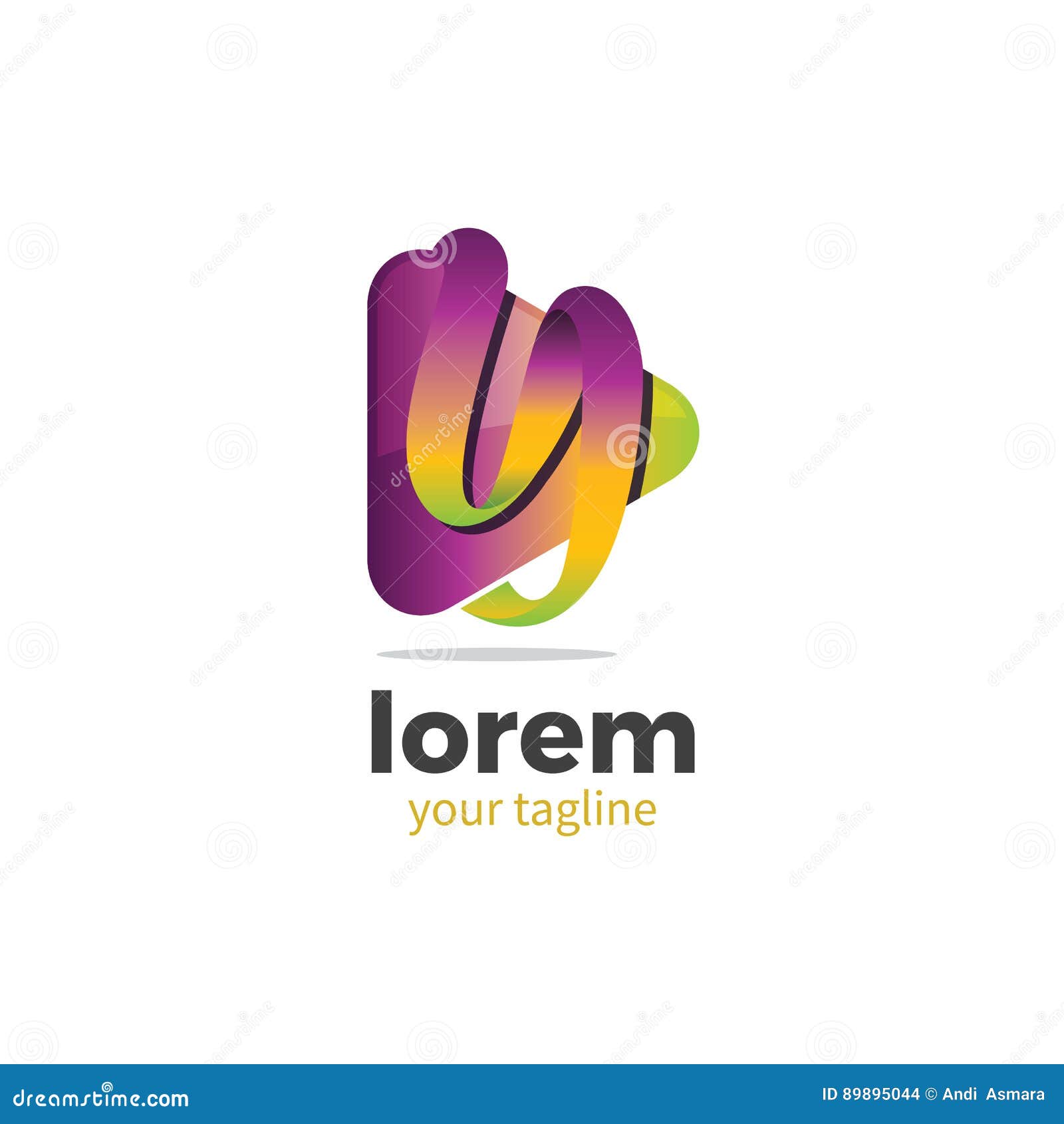 Logo de media de Y illustration de vecteur. Illustration du pièce ...