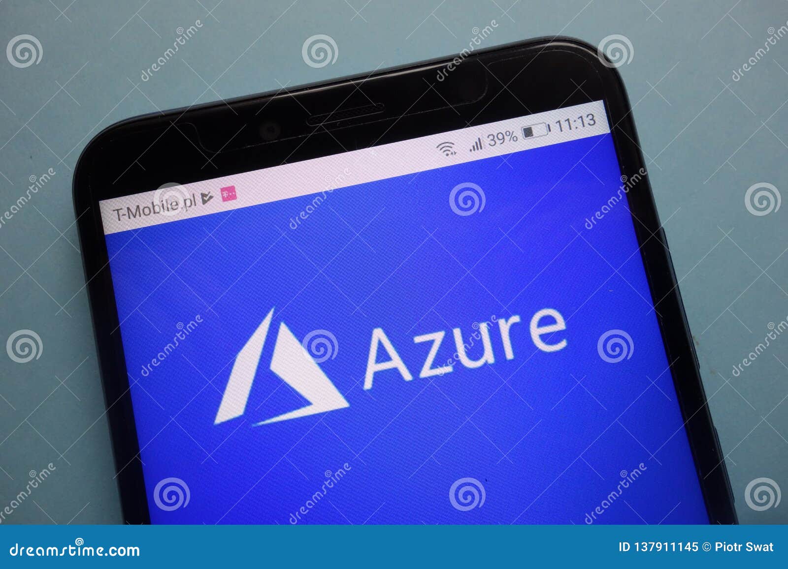 Logo De Microsoft Azure Sur Le Smartphone Image éditorial - Image du ...