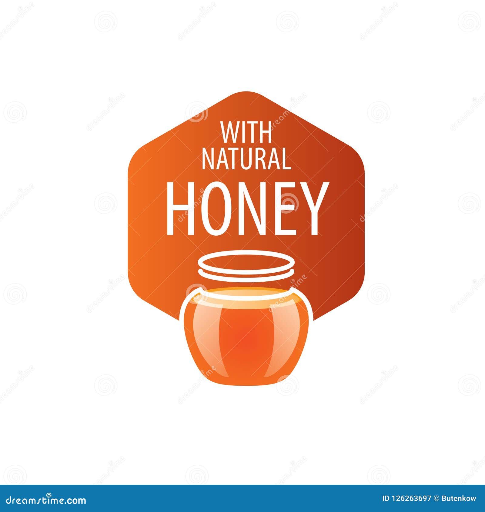 Logo de miel de vecteur illustration de vecteur. Illustration du sain ...