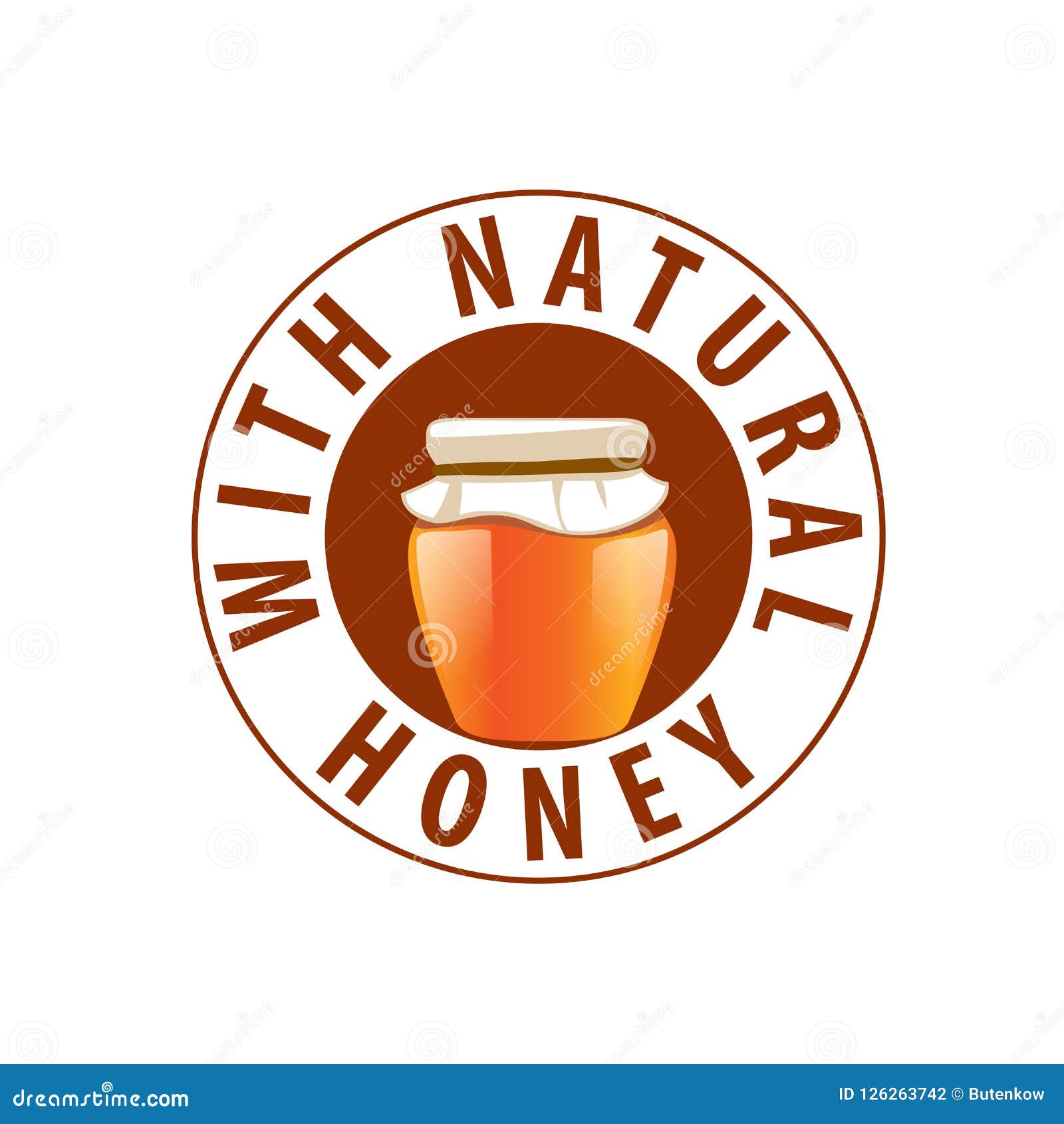 Logo de miel de vecteur illustration de vecteur. Illustration du ...