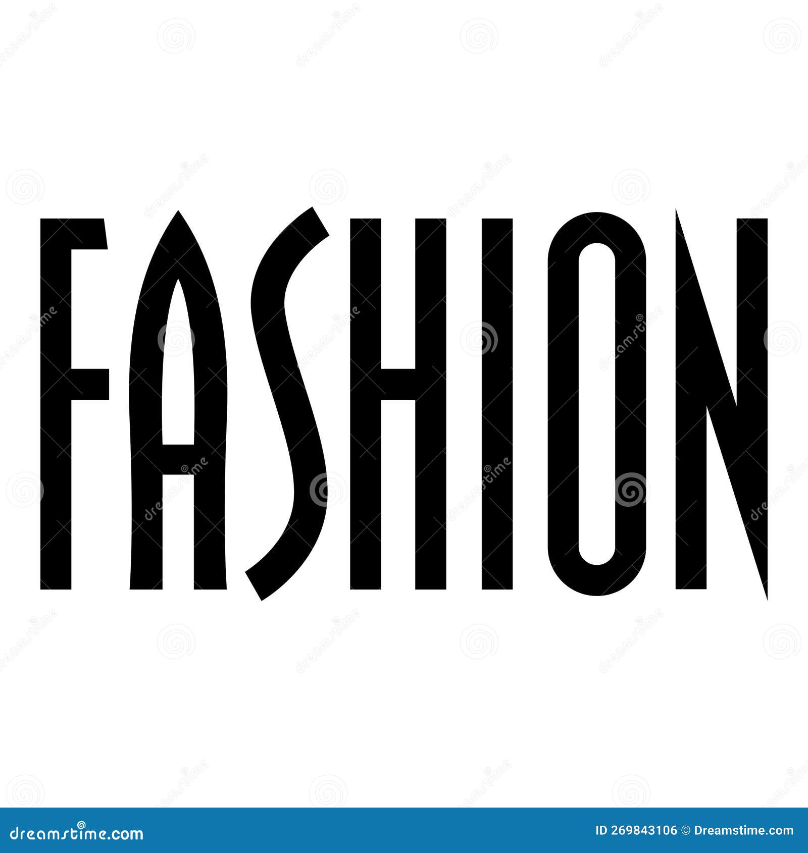 Logo de moda ilustração do vetor. Ilustração de logotipo - 269843106