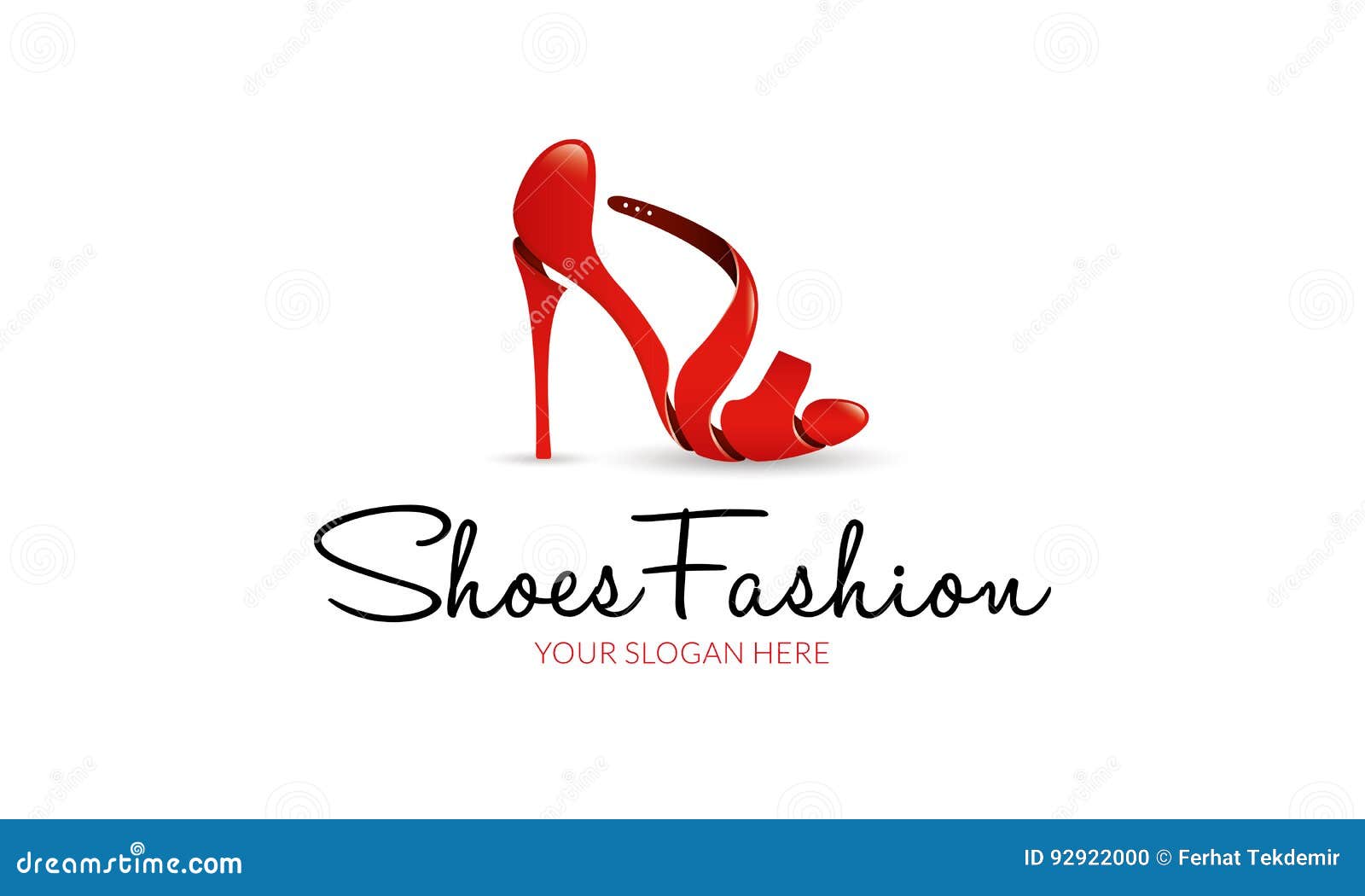 Logo de mode de chaussures illustration stock. Illustration du mode ...