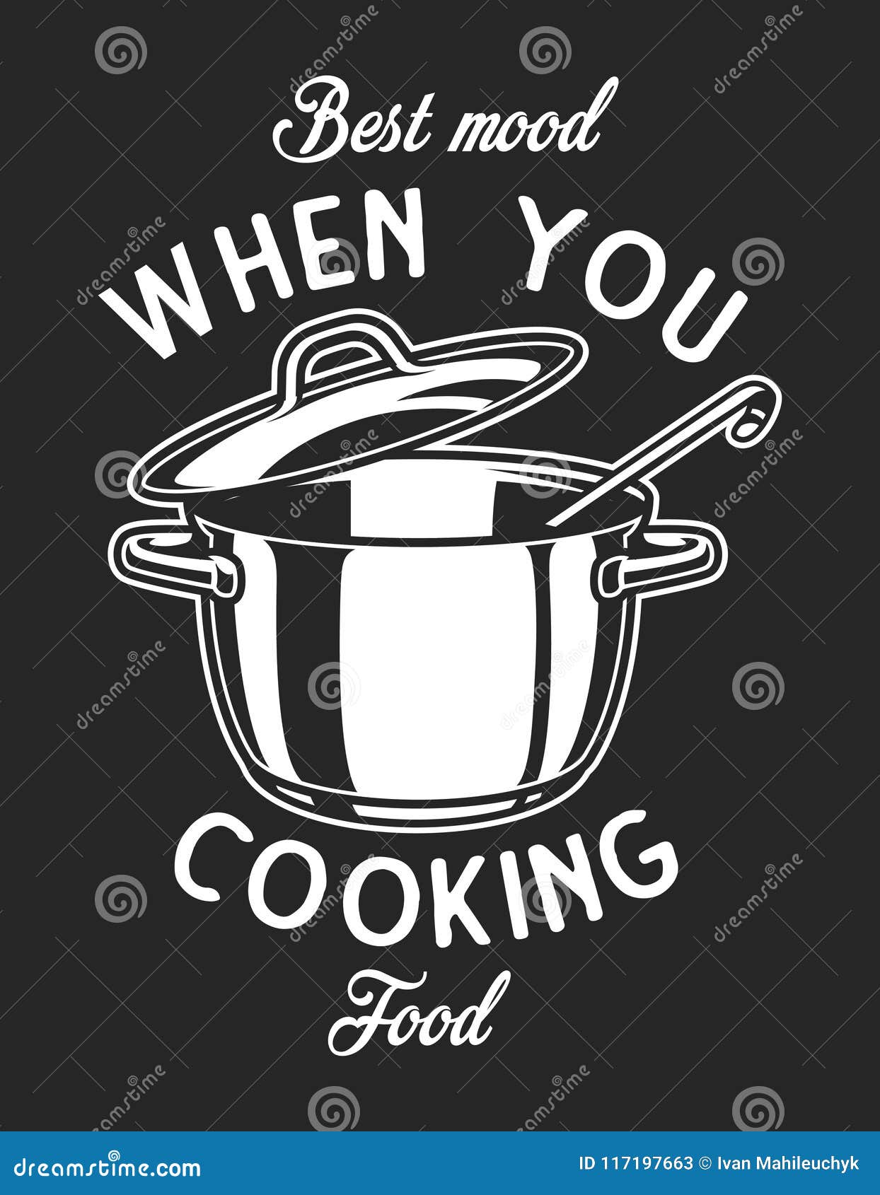 Logo De Monochrome De Cookware De Vintage Illustration de Vecteur ...