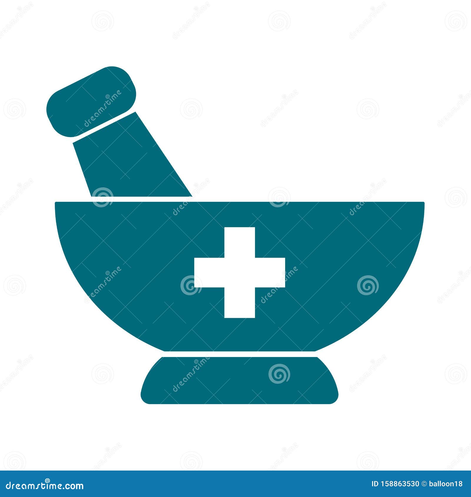 Logo de mortero y almirez ilustración del vector. Ilustración de negro ...