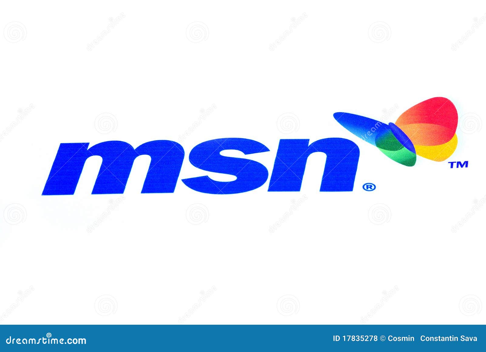 Logo de MSN photo stock éditorial. Image du couleurs - 17835278