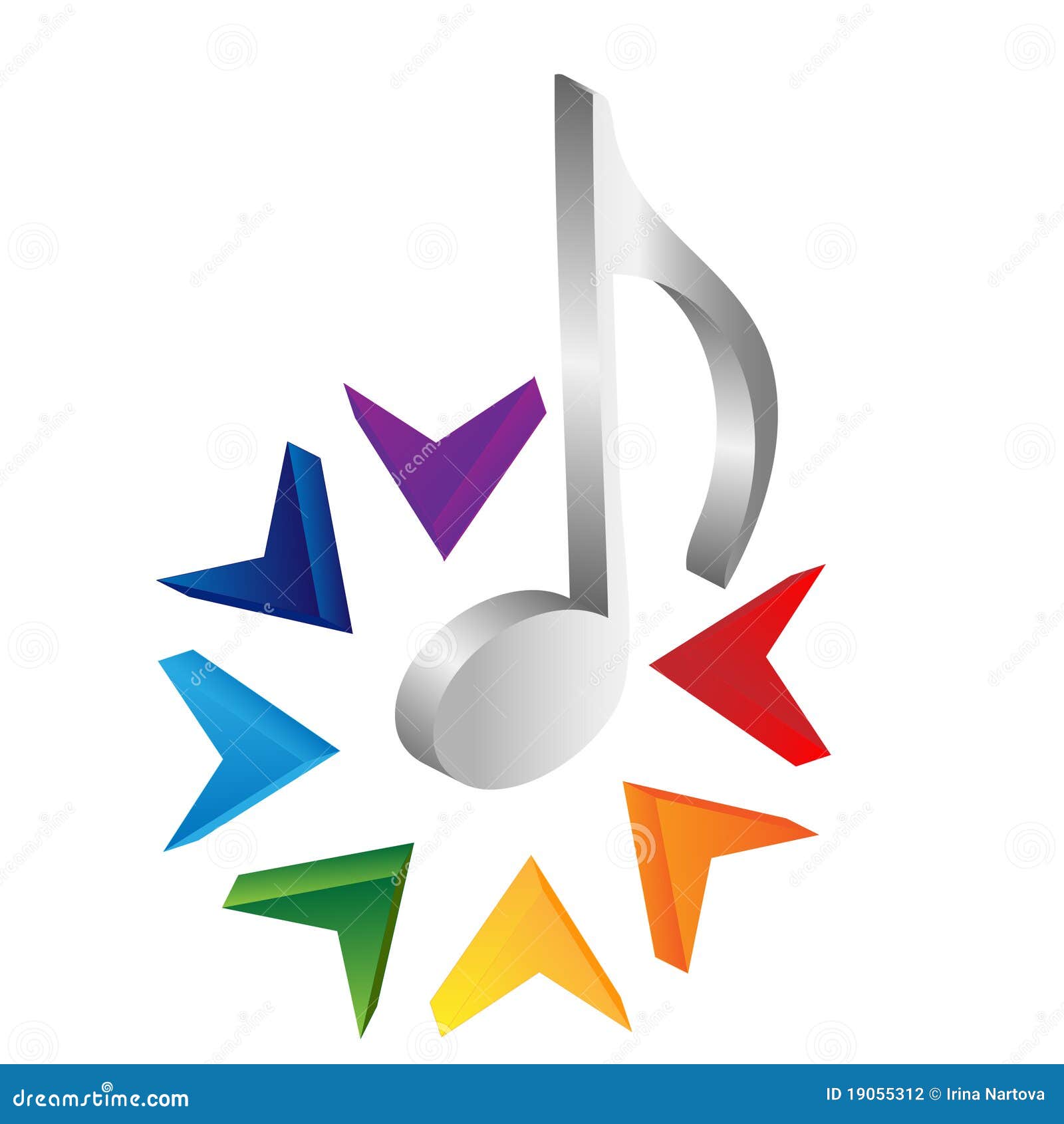 Logo de musique illustration de vecteur. Illustration du peinture ...