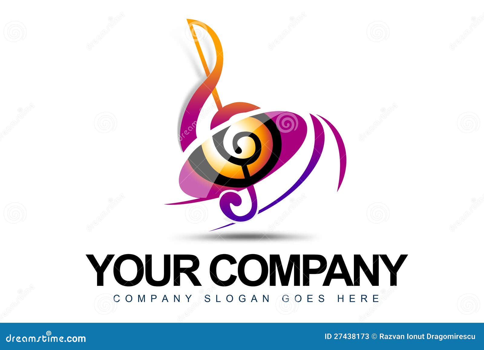 Logo de musique illustration stock. Illustration du chanson - 27438173