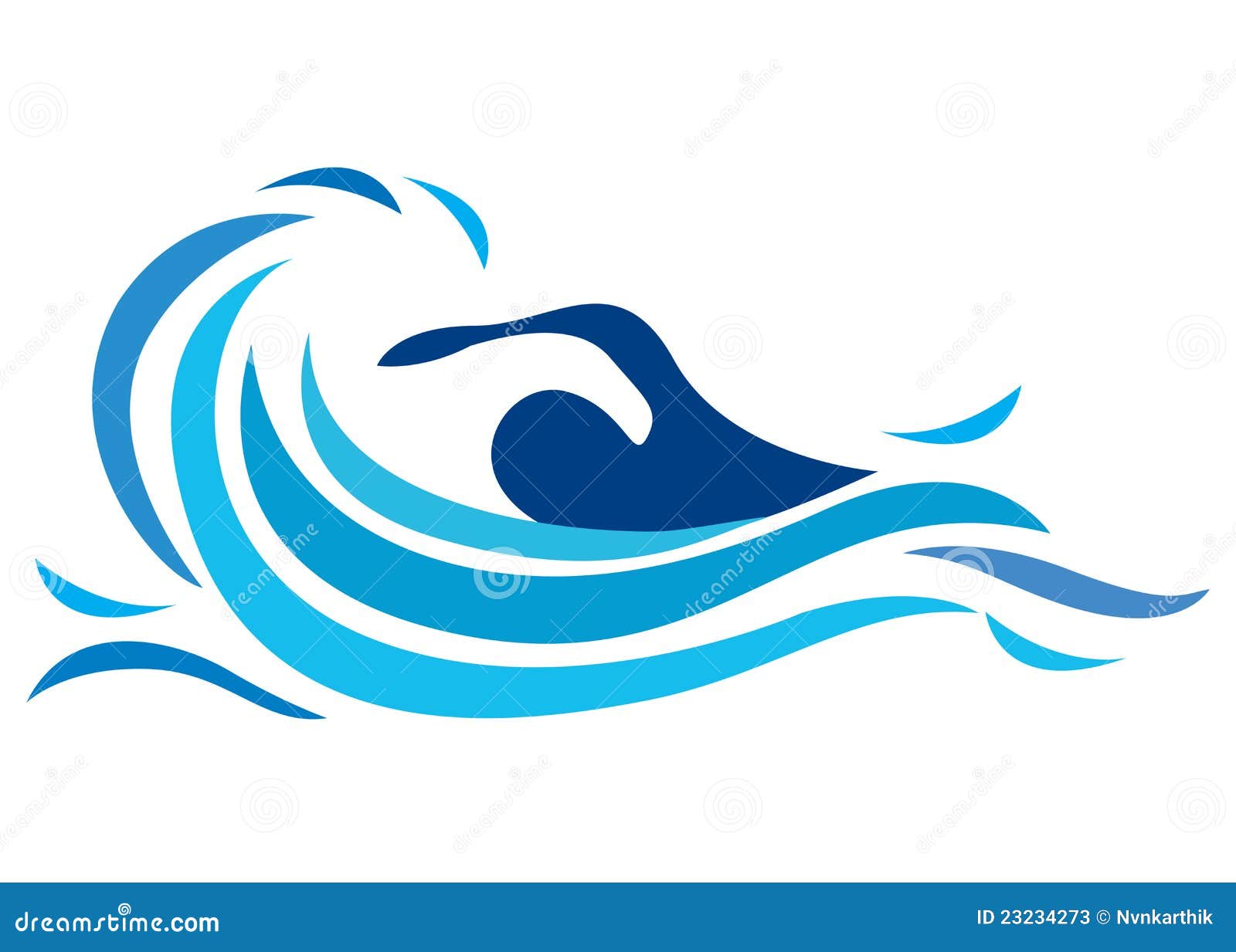 Logo de natation illustration de vecteur. Illustration du olympique ...