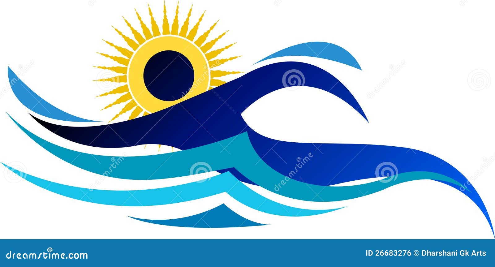 Logo de natation illustration de vecteur. Illustration du lifestyle ...