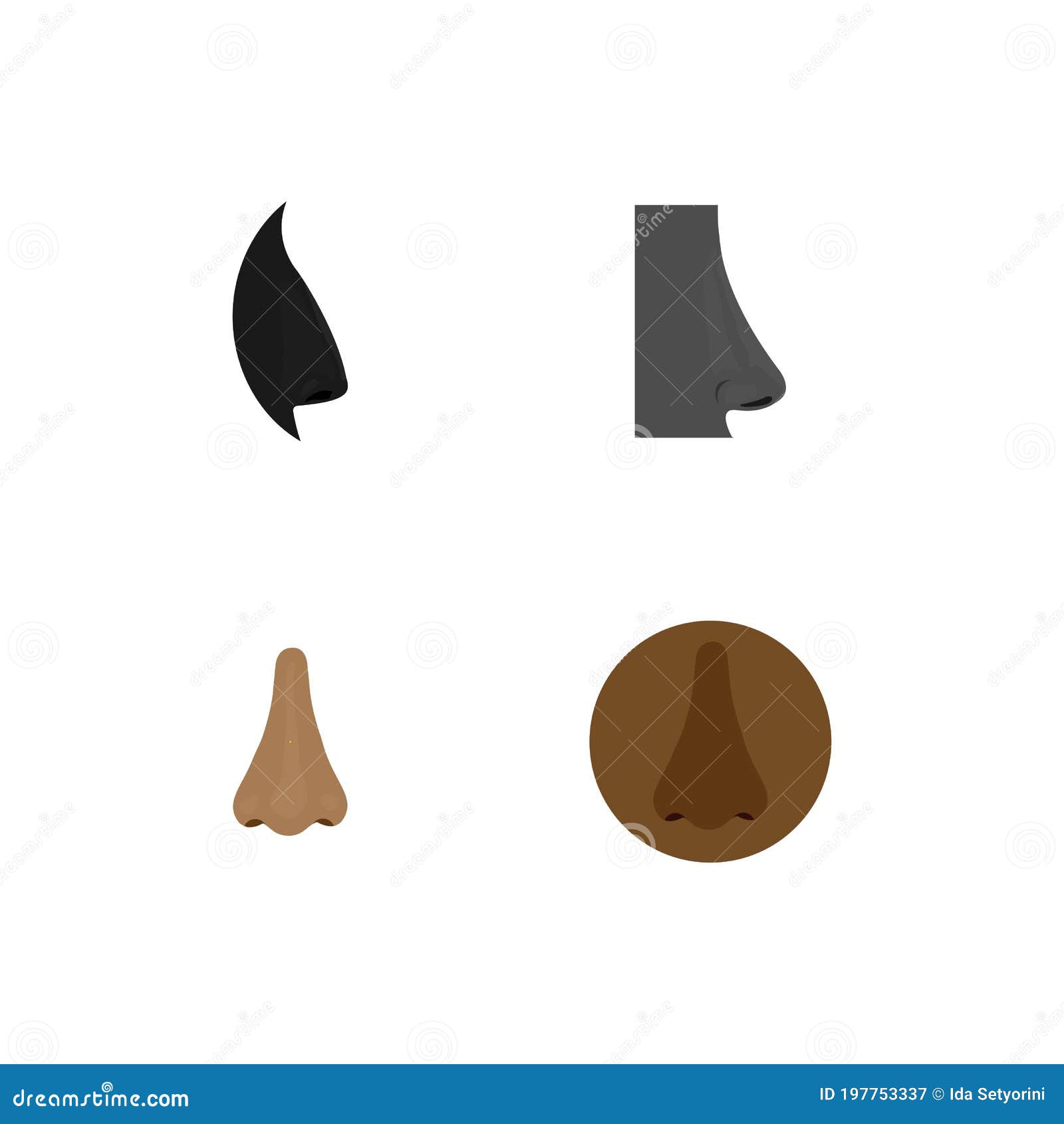 Logo de nez illustration de vecteur. Illustration du grippe - 197753337