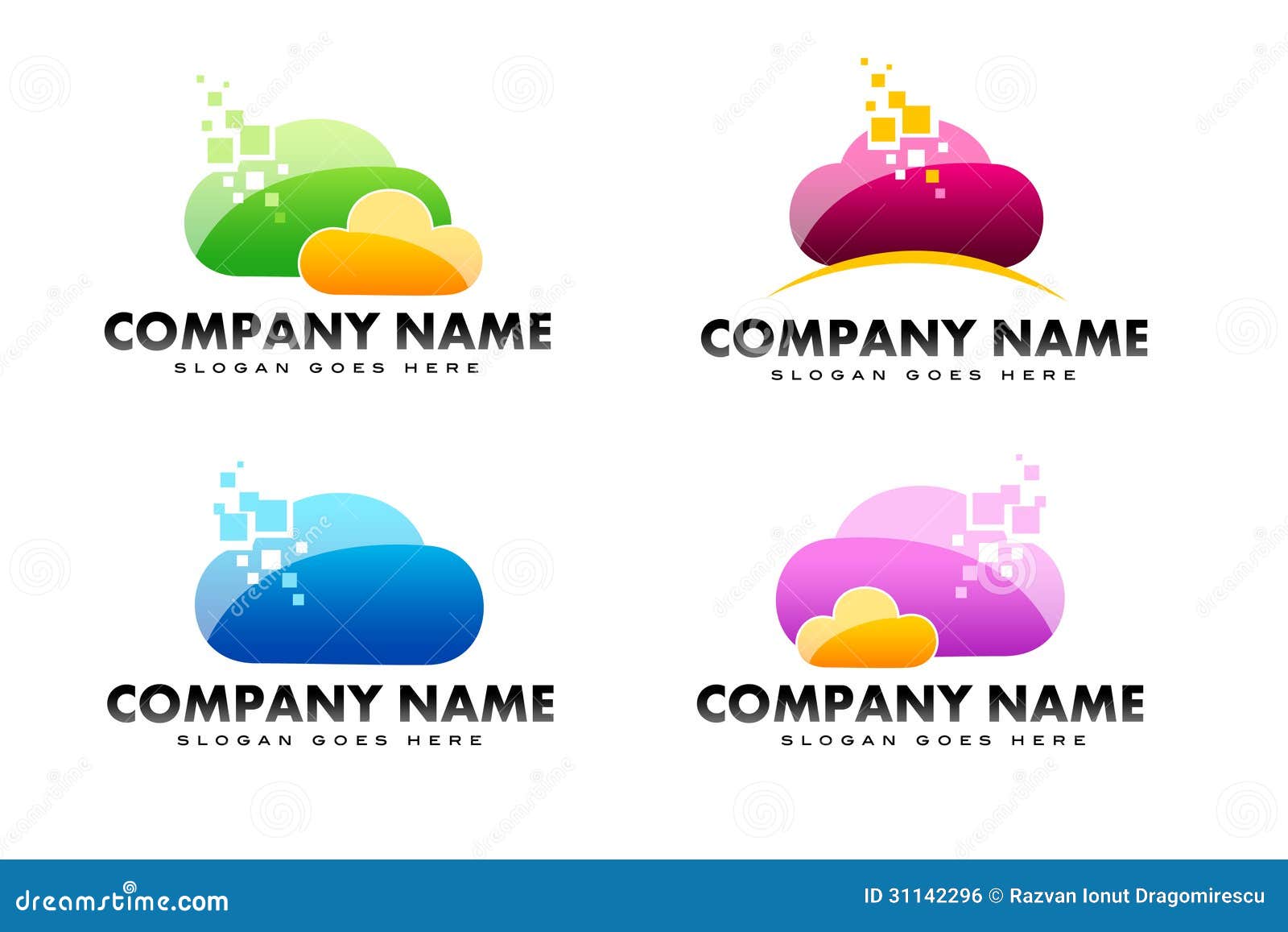 Logo de nuage illustration stock. Illustration du advertising - 31142296