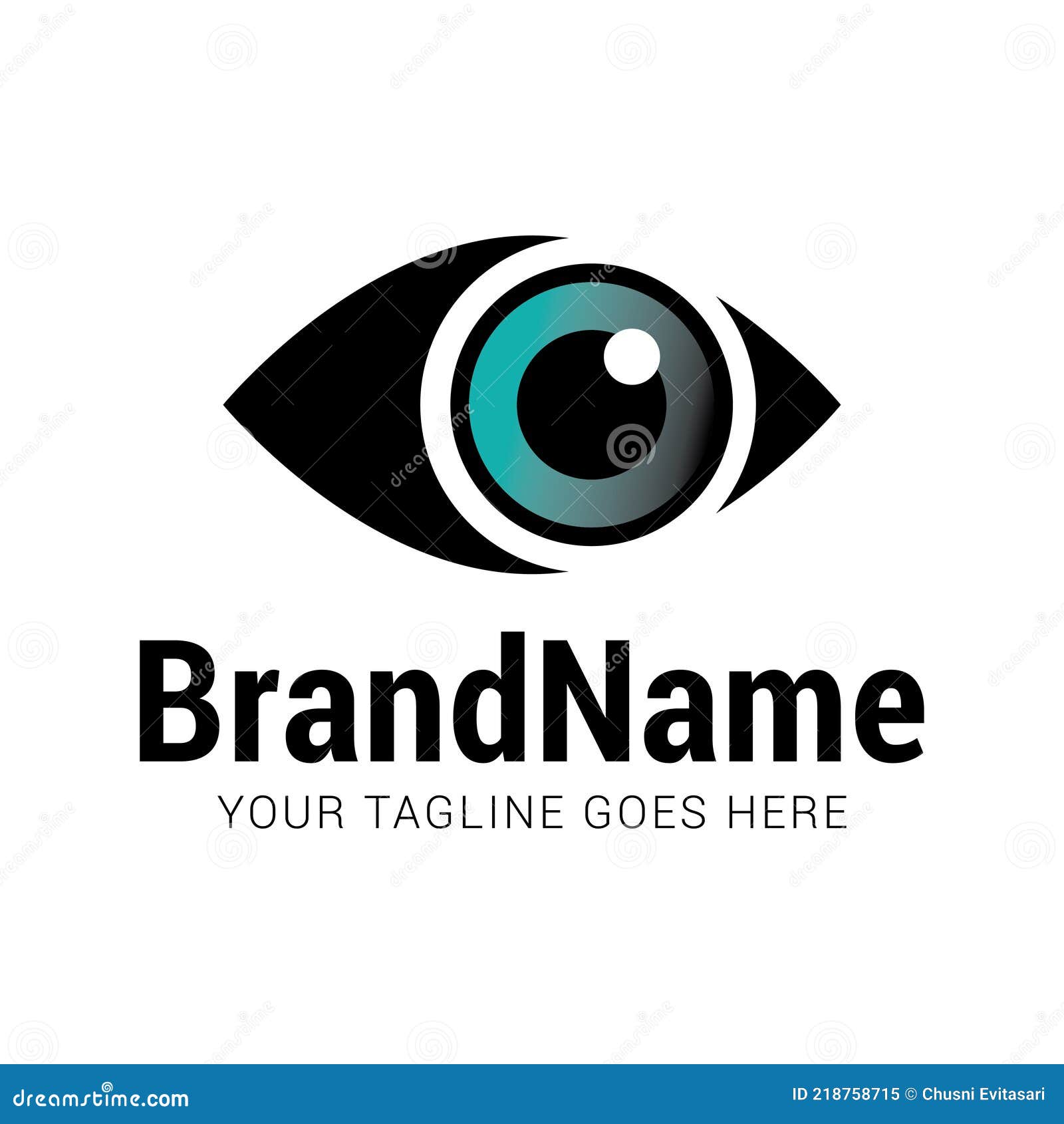 Logo de ojo ilustración del vector. Ilustración de insignia - 218758715