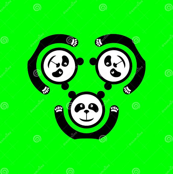 Logo de panda illustration de vecteur. Illustration du cellule - 33925541