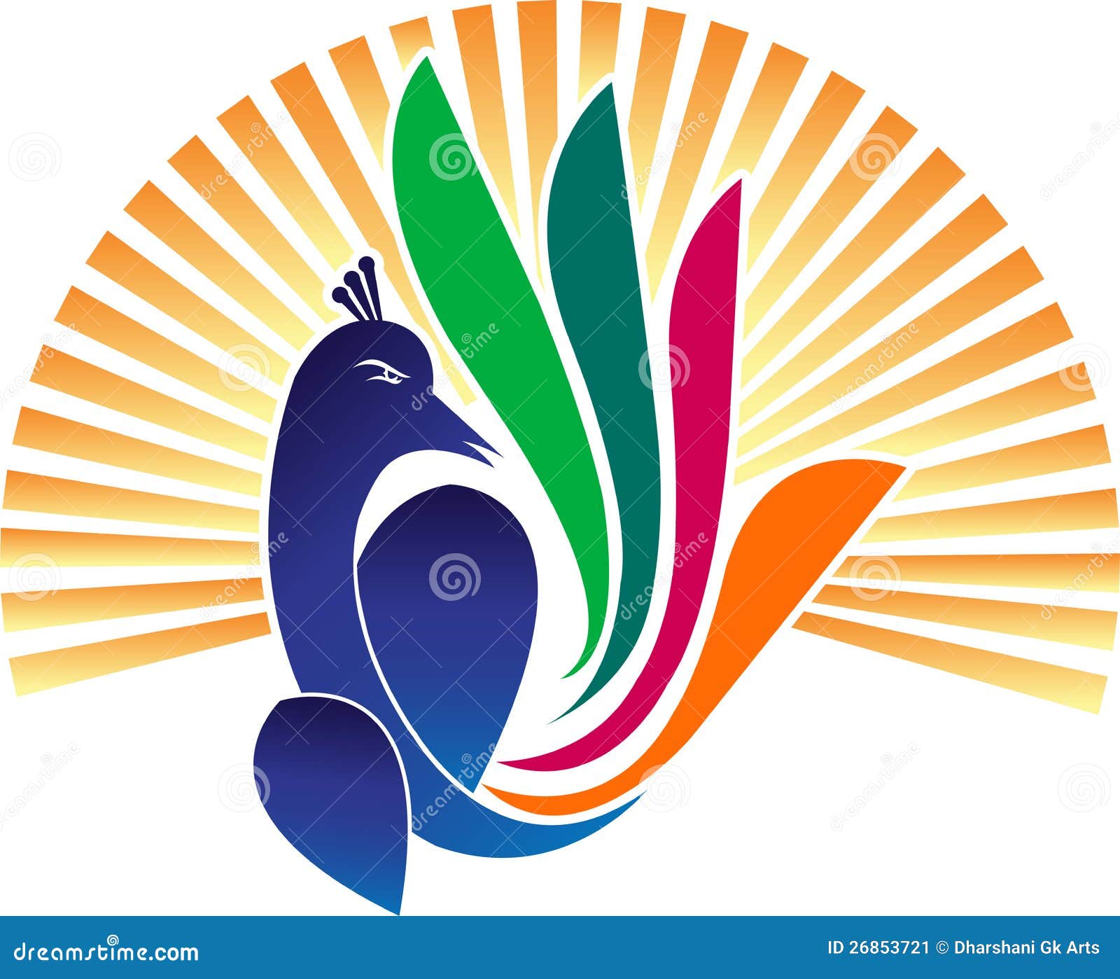 Logo de paon illustration de vecteur. Illustration du conceptuel - 26853721