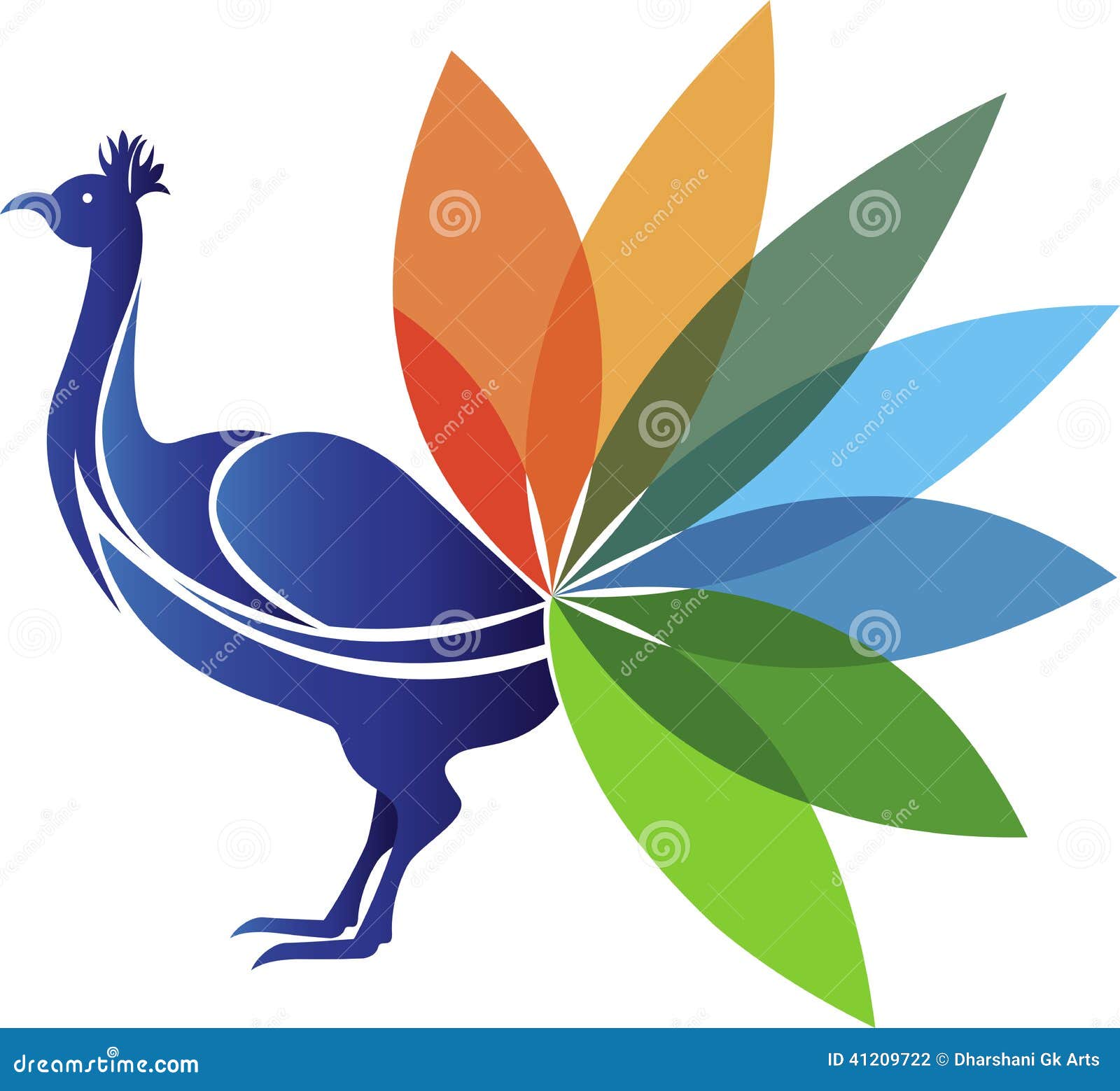 Logo de paon illustration de vecteur. Illustration du logotype - 41209722