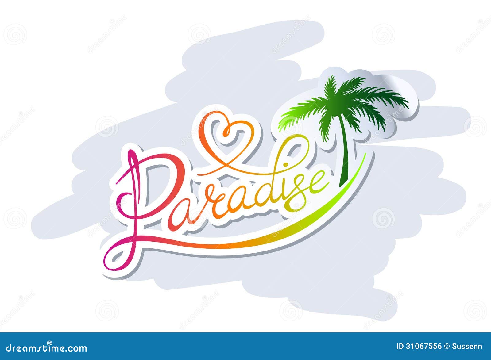 Logo de paradis illustration de vecteur. Illustration du décoration ...