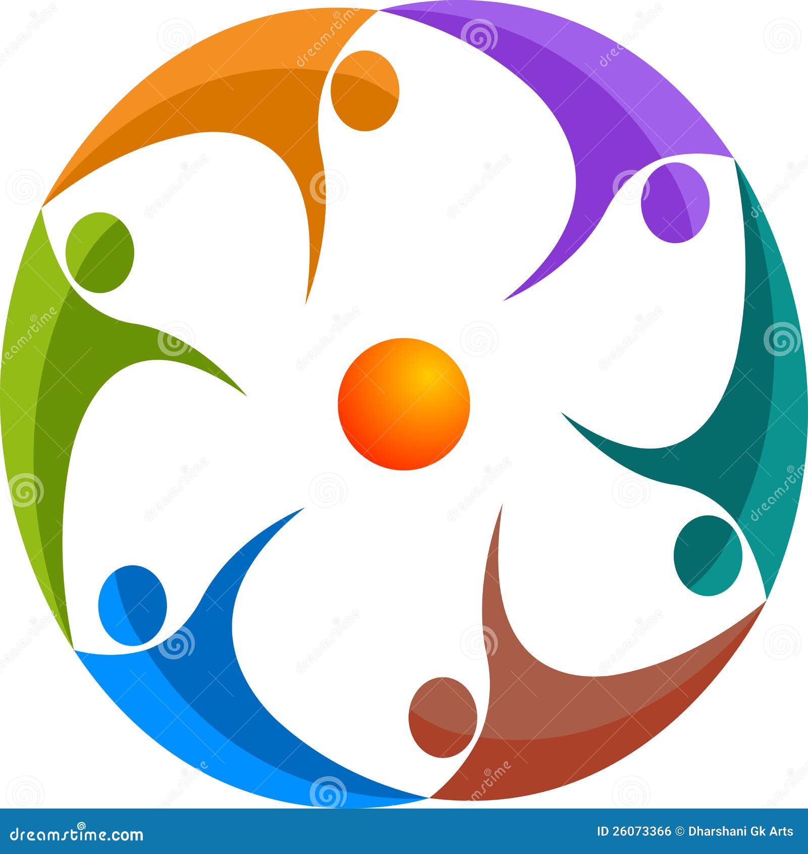 Logo de peuples illustration de vecteur. Illustration du cercle - 26073366