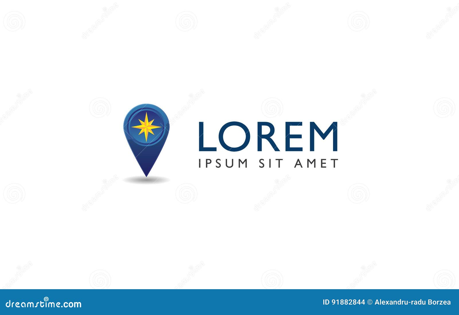 Logo de Pin illustration de vecteur. Illustration du affaires - 91882844