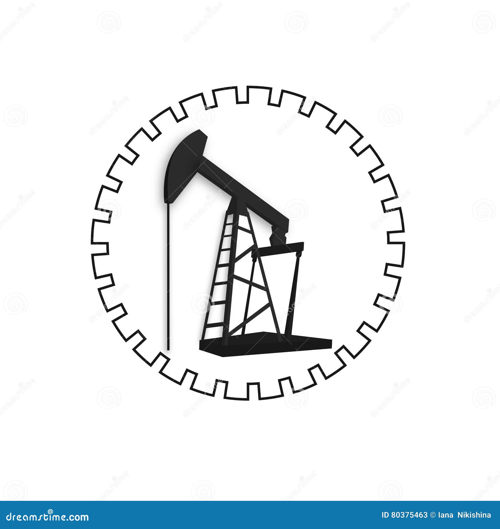 Logo De Plate-forme De Forage Illustration Stock - Illustration du ...