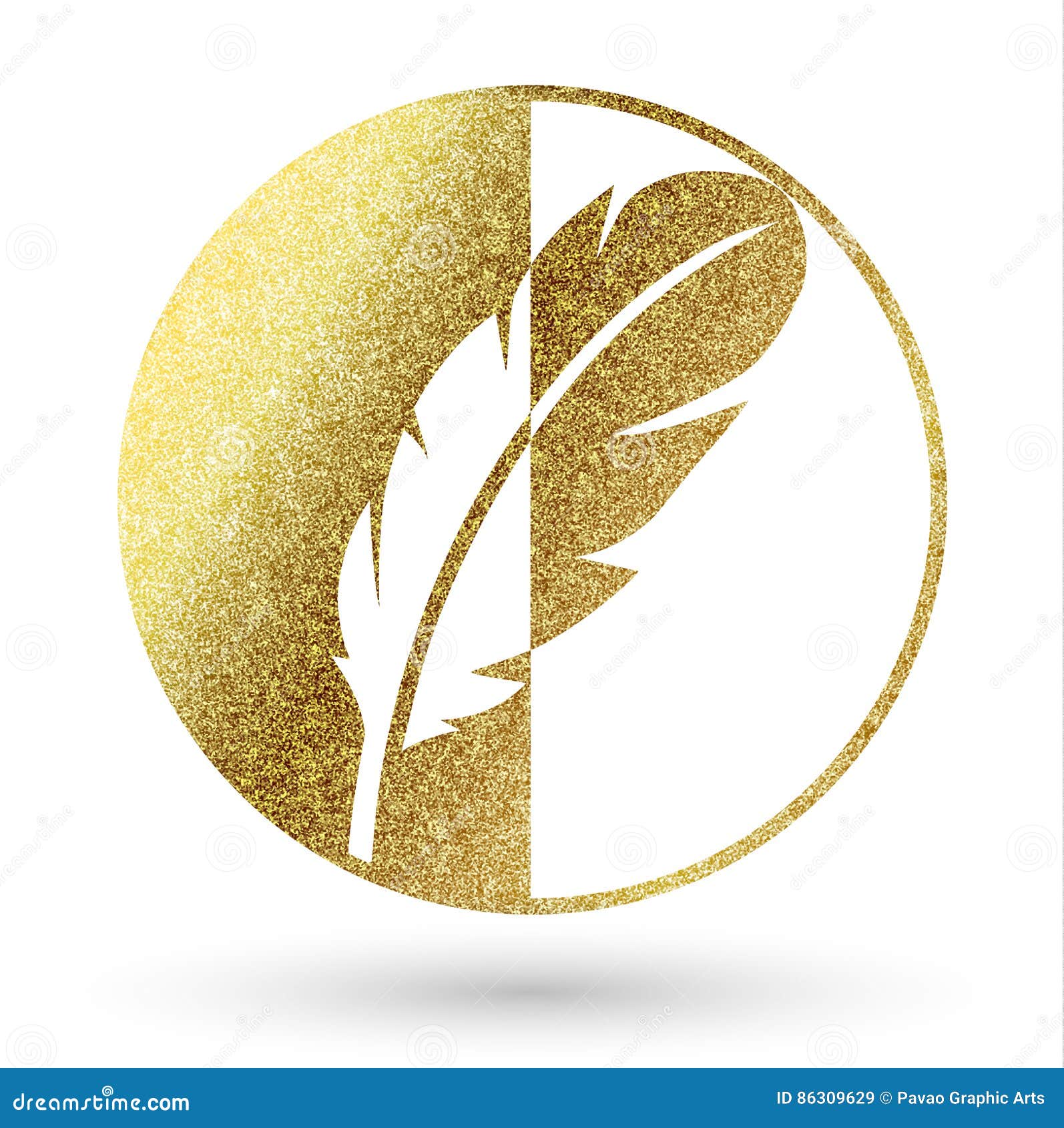 Logo de plume illustration de vecteur. Illustration of scintillement ...