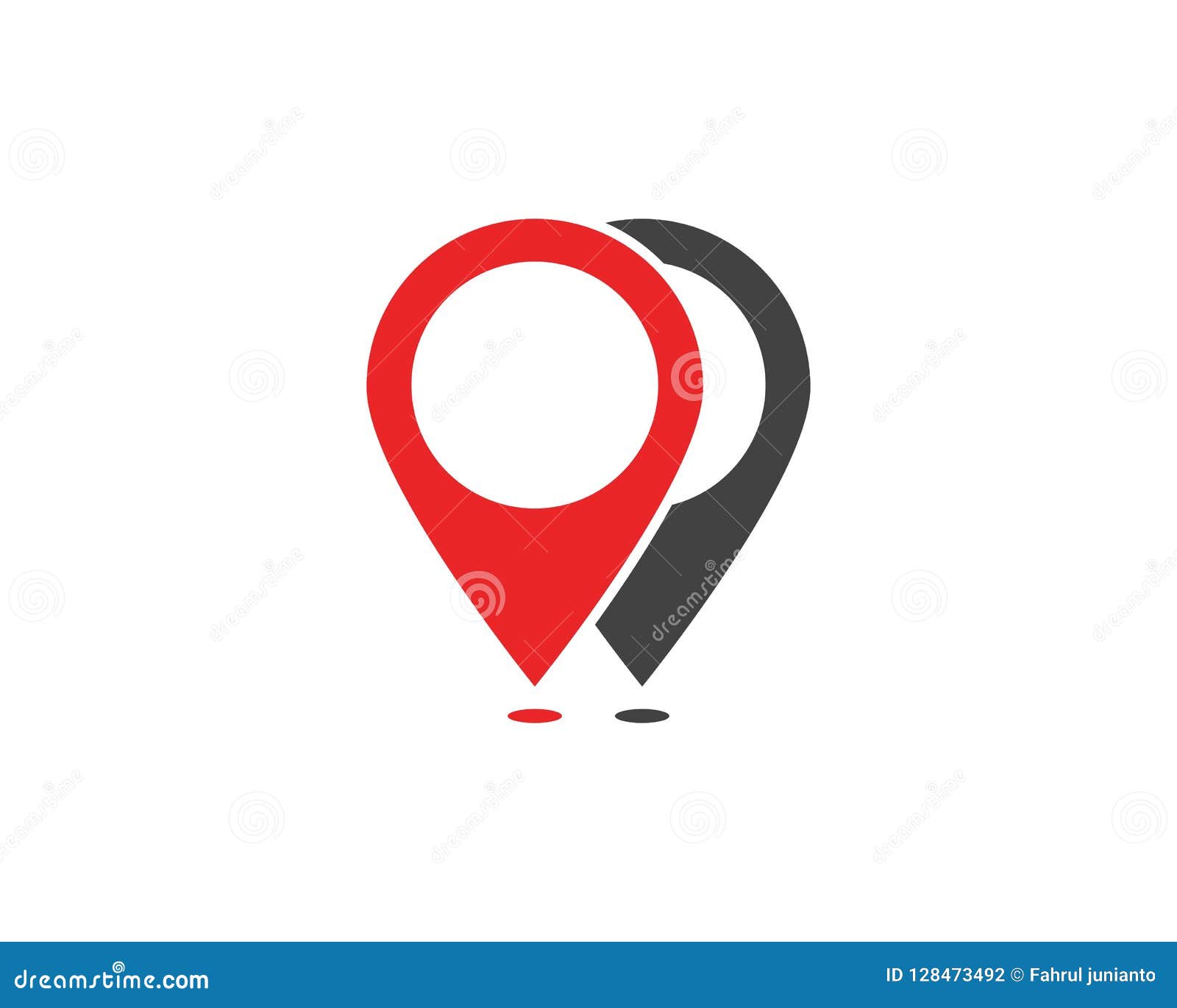 Logo De Point D'emplacement Illustration de Vecteur - Illustration of ...