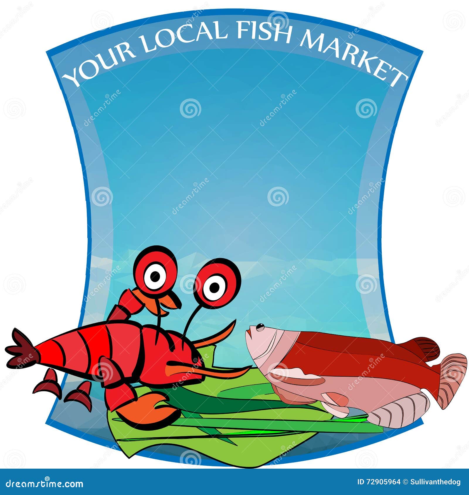 Logo de poissonnerie illustration de vecteur. Illustration du classique ...