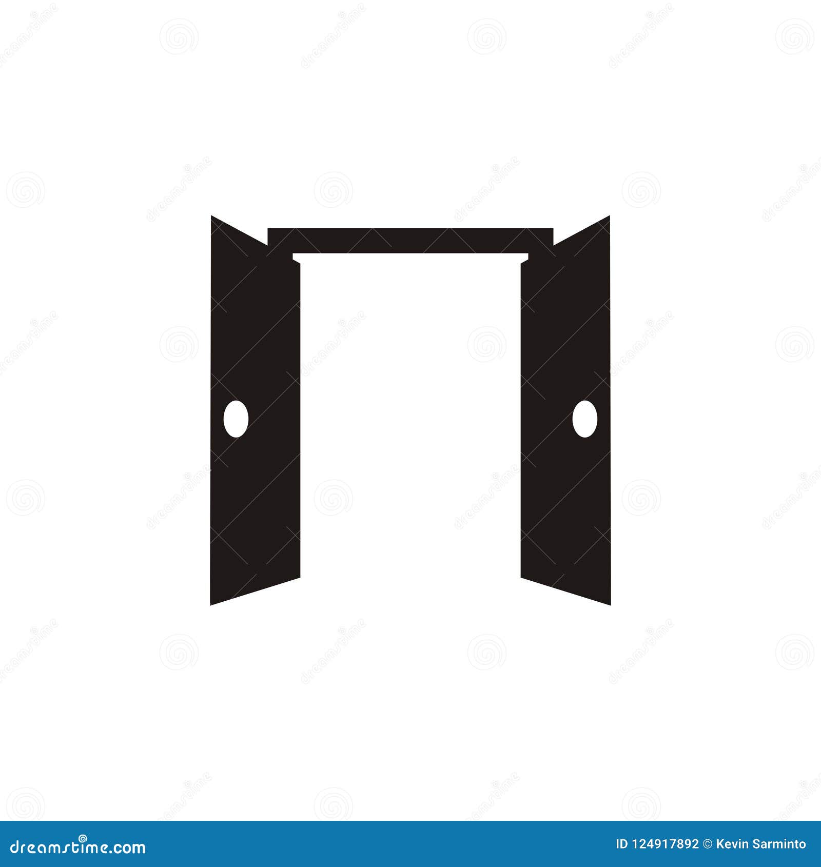 Logo de porte illustration de vecteur. Illustration du porte - 124917892