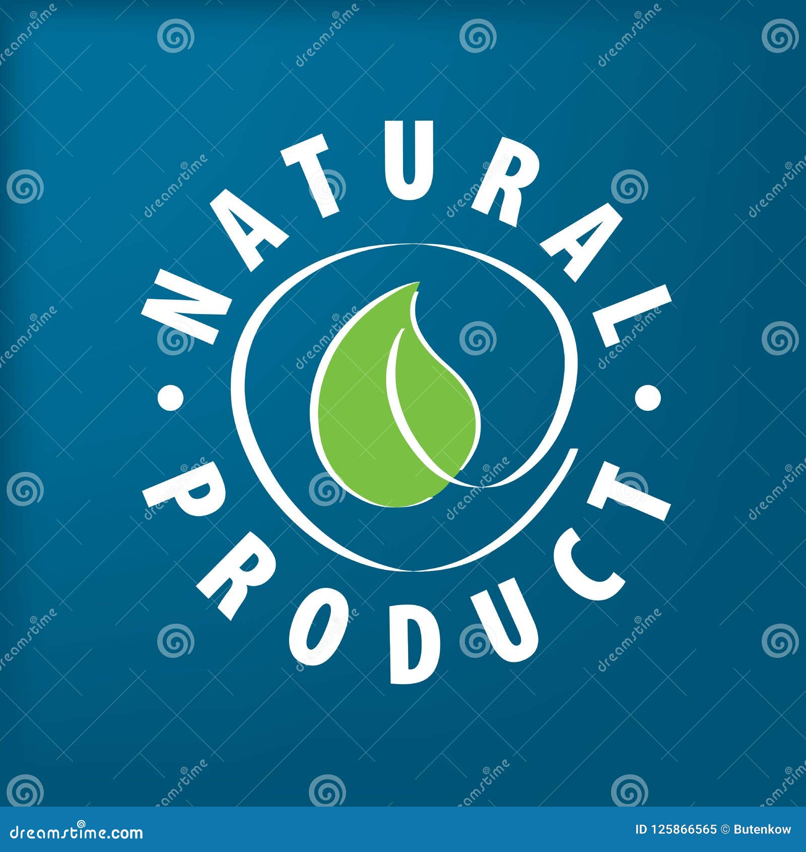 Logo de produit naturel illustration de vecteur. Illustration du ...