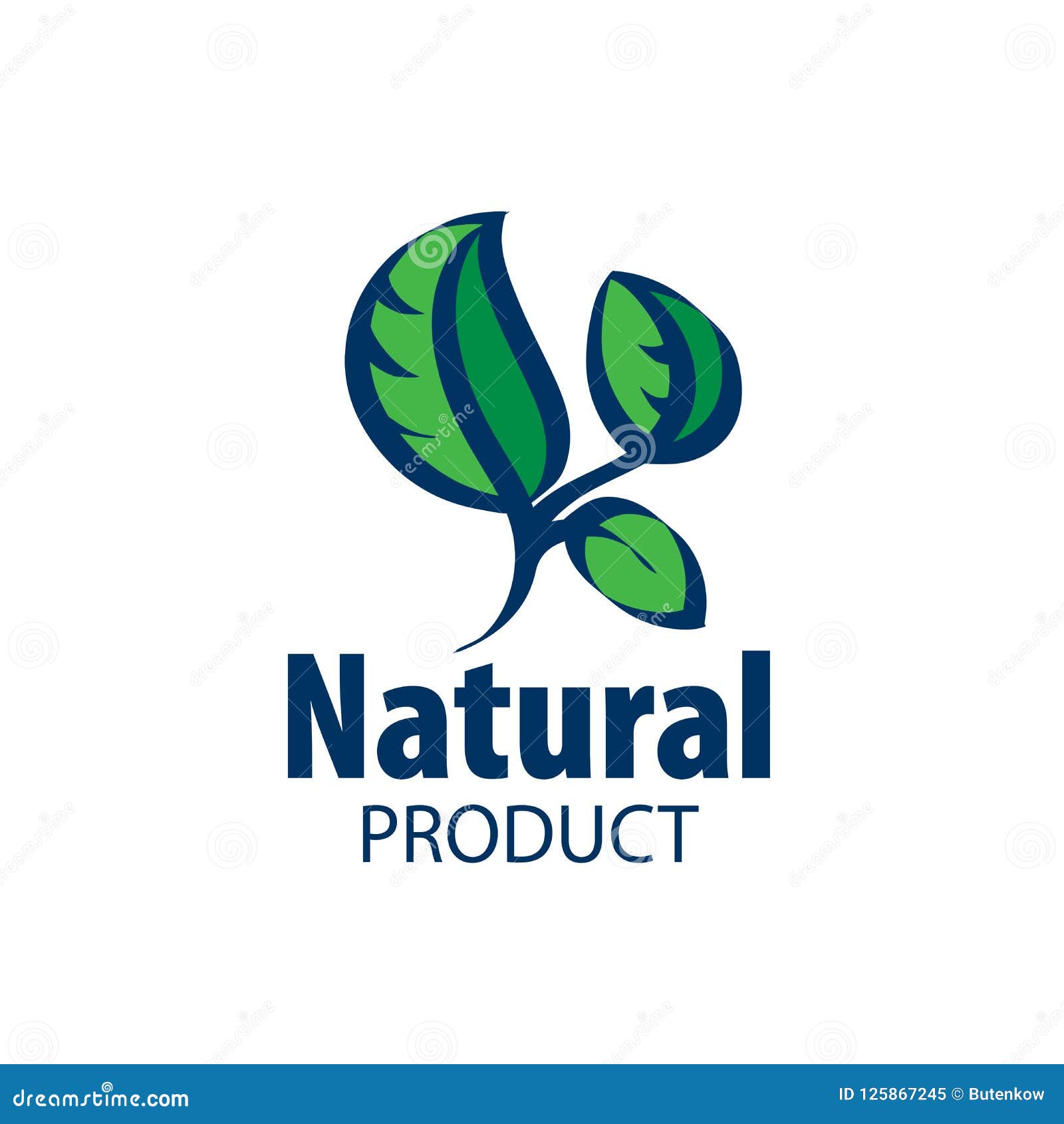 Logo de produit naturel illustration de vecteur. Illustration of ...