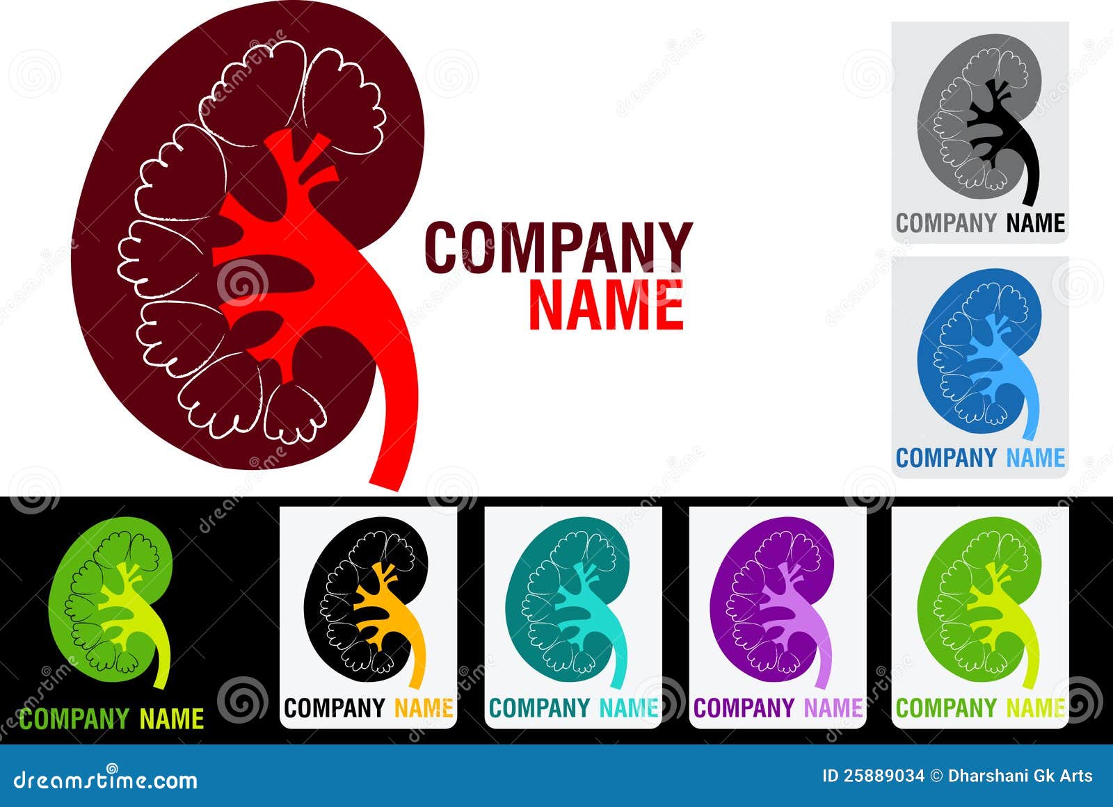 Logo de rein illustration de vecteur. Illustration du rein - 25889034