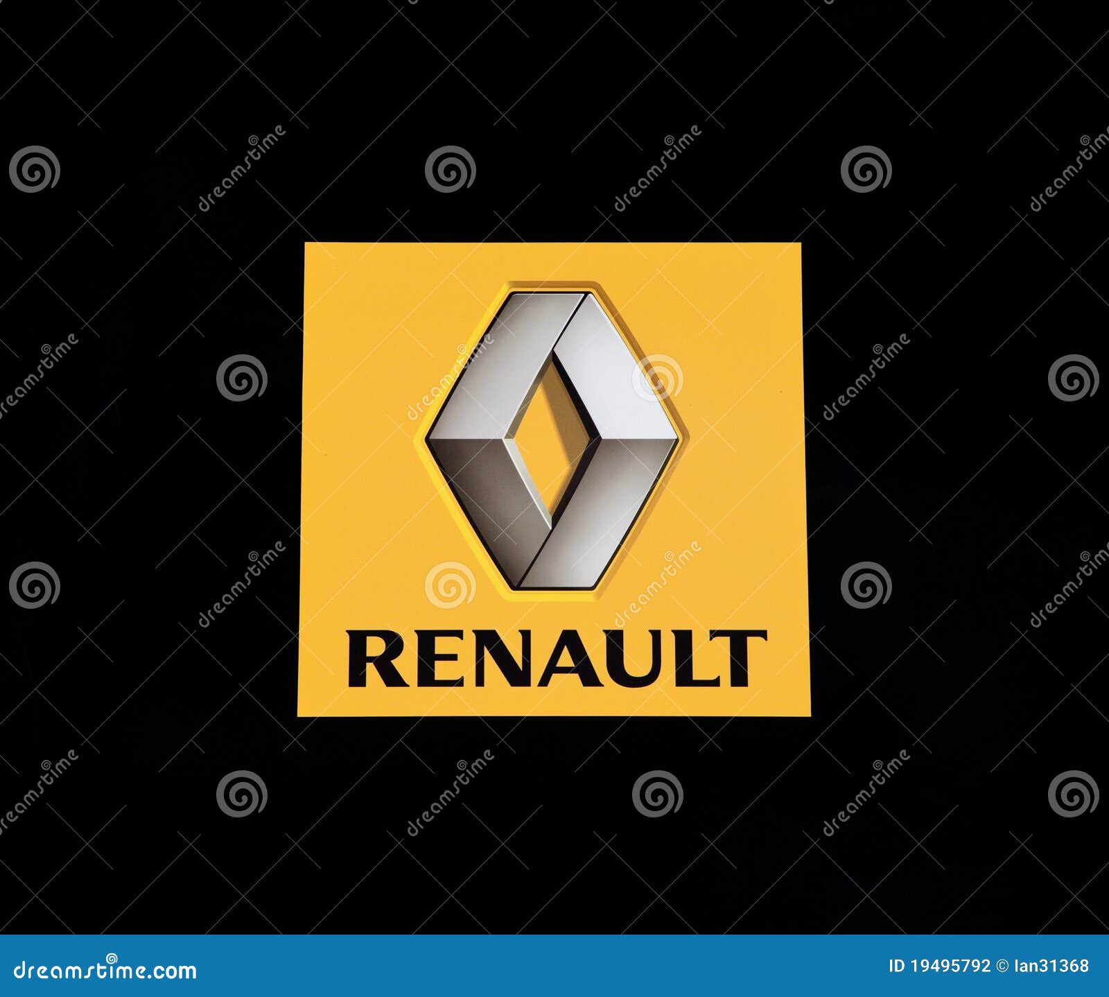 Logo de Renault photographie éditorial. Image du signe - 19495792