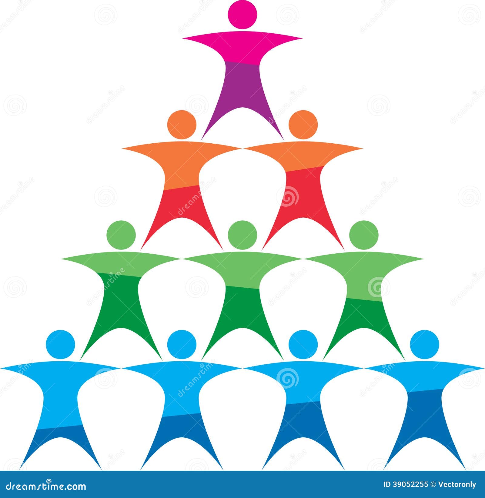 Logo De Renforcement D'équipe Illustration de Vecteur - Illustration du ...