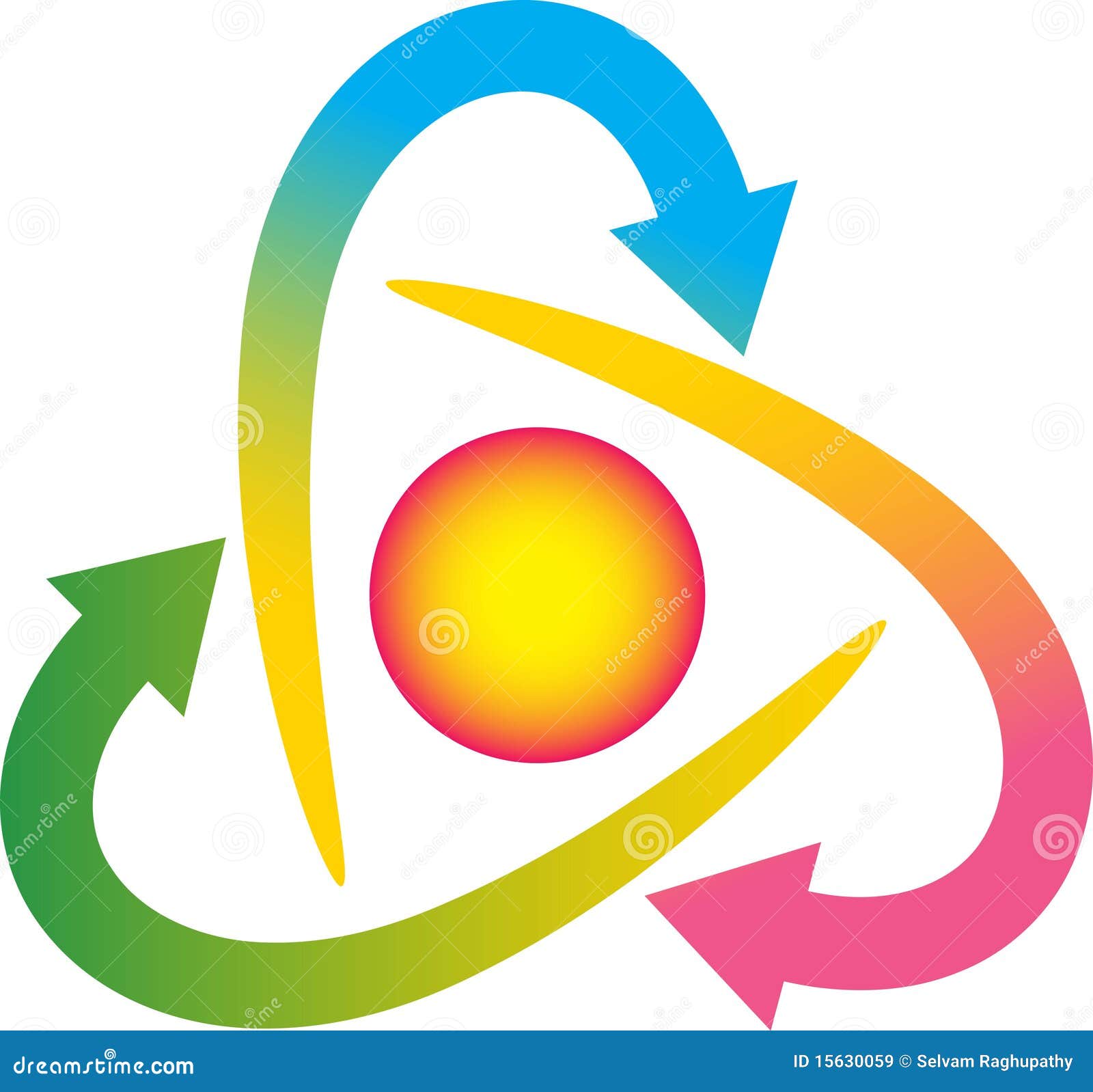 Logo de rotation illustration de vecteur. Illustration du recyclables ...