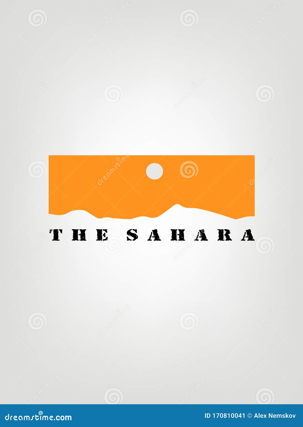 Logo De Sahara Con Fondo Blanco Stock de ilustración - Ilustración de ...