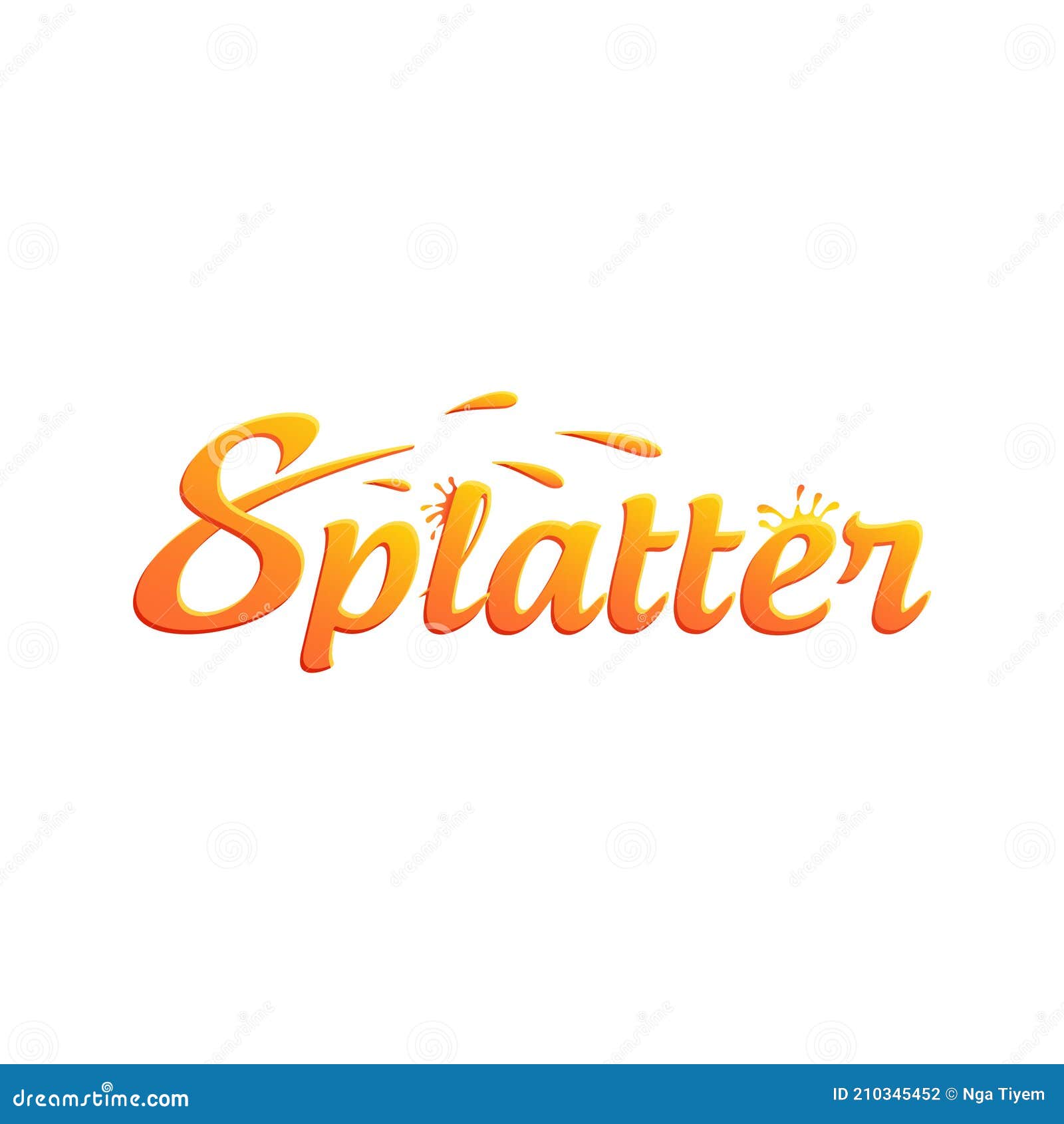 Logo De Splatt Logotipo De Marca De Palabra Elegante Ilustración del ...