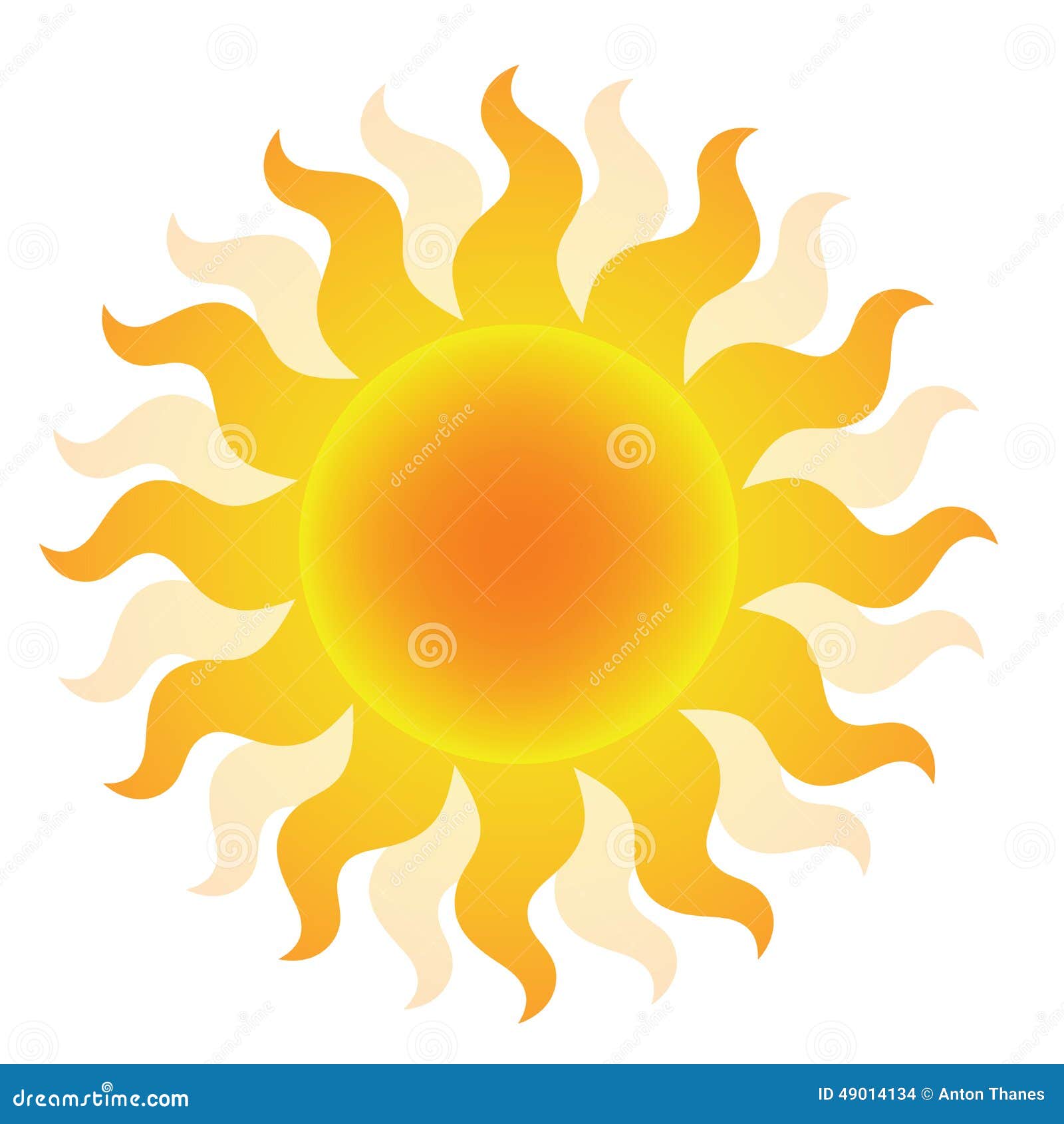Logo de Sun illustration de vecteur. Illustration du mignon - 49014134