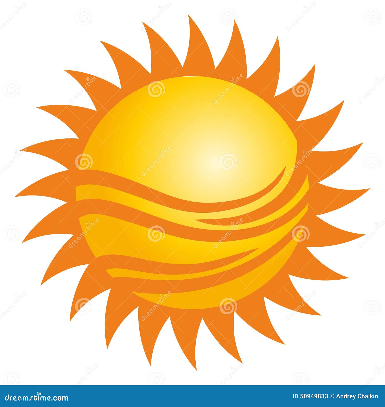 Logo de Sun illustration de vecteur. Illustration du étoile - 50949833