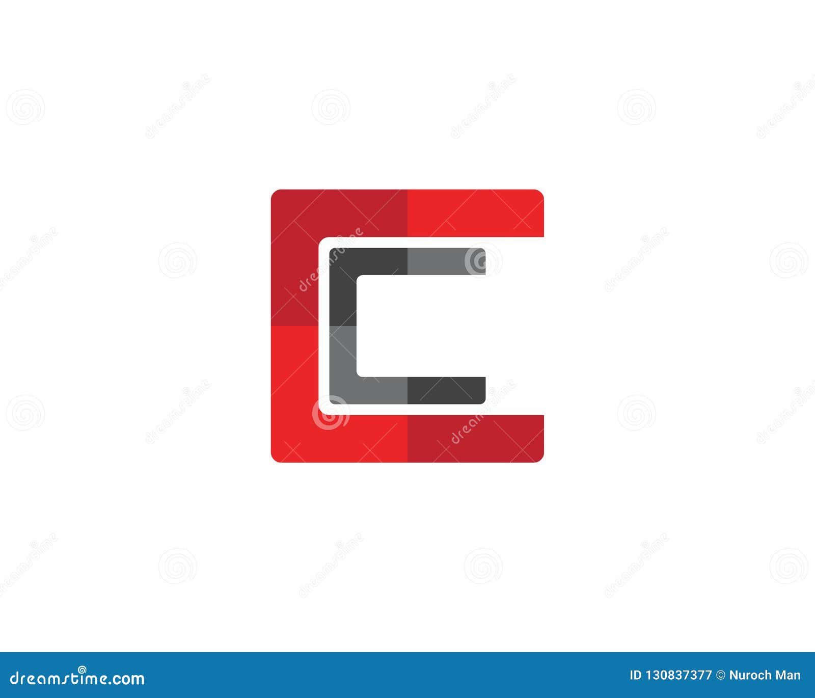 Logo de symbole de C illustration de vecteur. Illustration du emblème ...