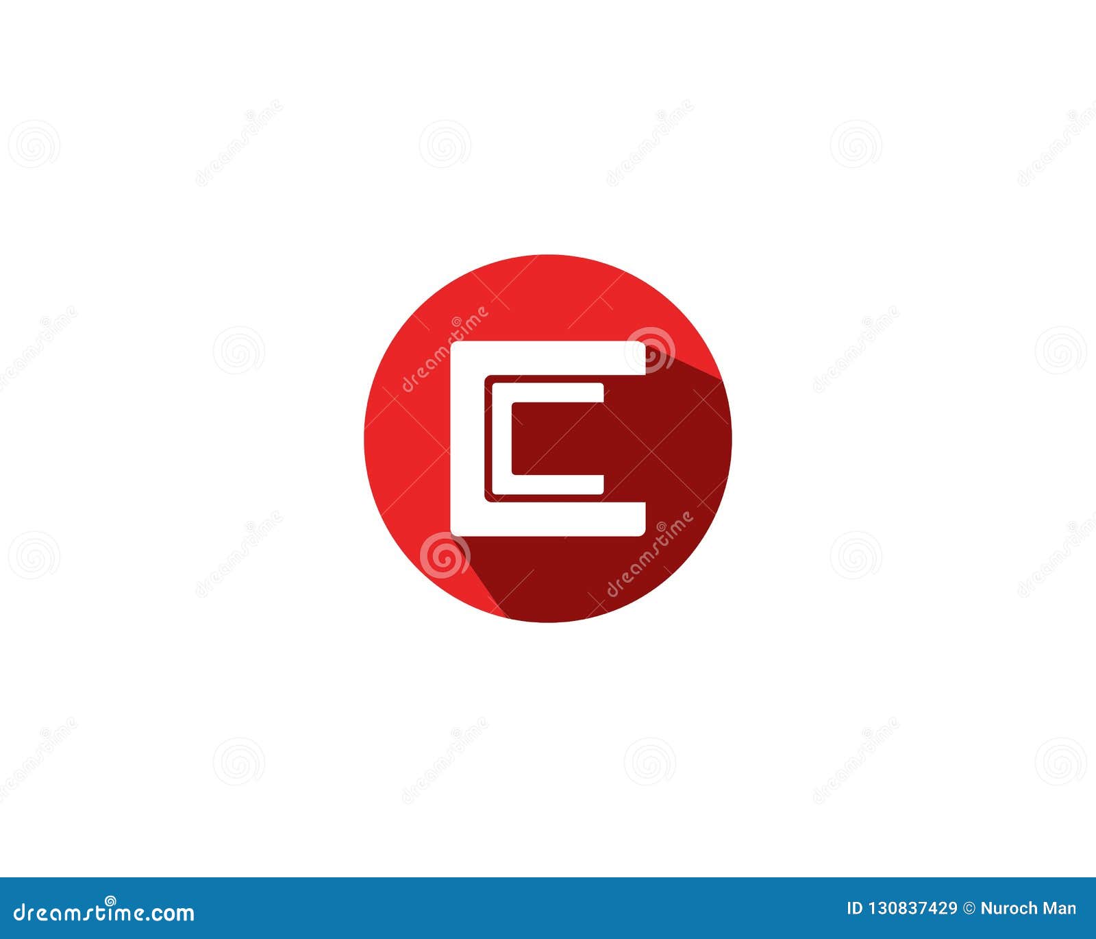 Logo de symbole de C illustration stock. Illustration du courbe - 130837429
