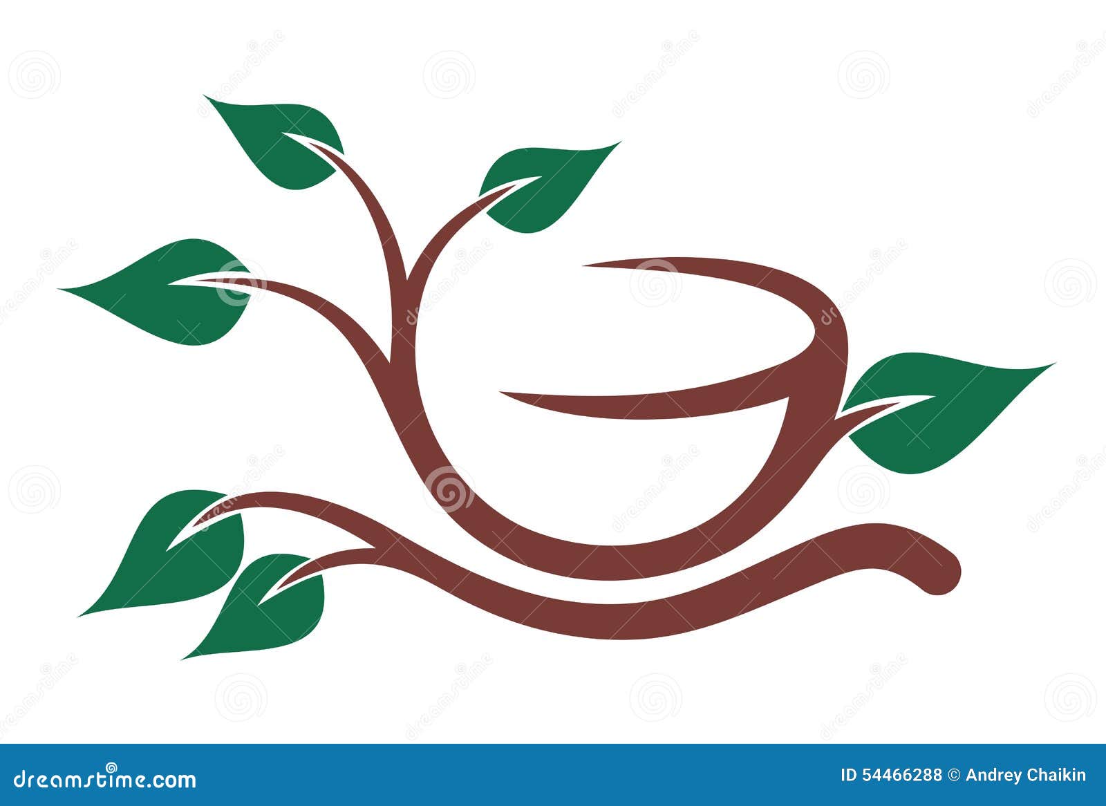 Logo de tasse illustration de vecteur. Illustration du boisson - 54466288