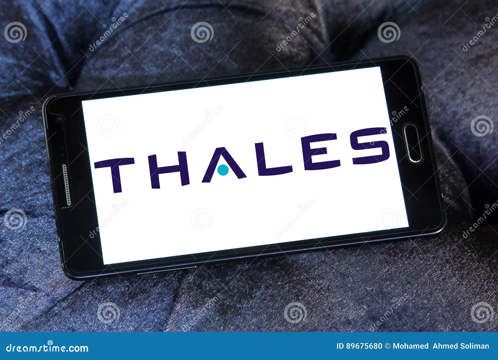 Logo de Thales image éditorial. Image du fond, fabrication - 89675680