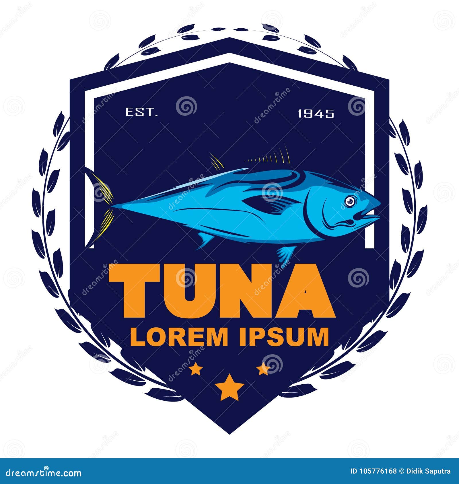 Logo de thon illustration de vecteur. Illustration du conception ...